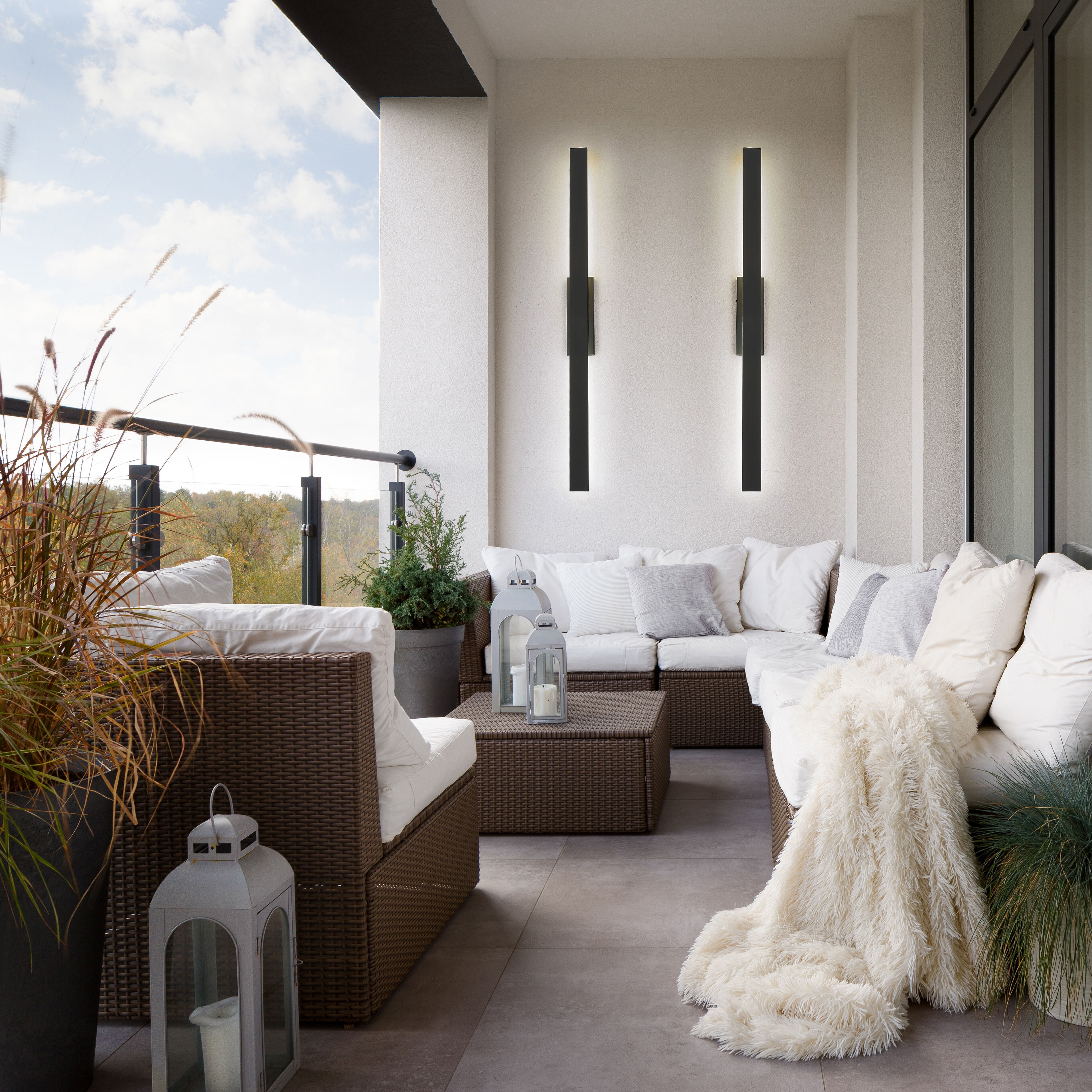 Z-Lite 5006-60BK-LED Stylet LED 3.75 inch Sand Black Outdoor Wall Light