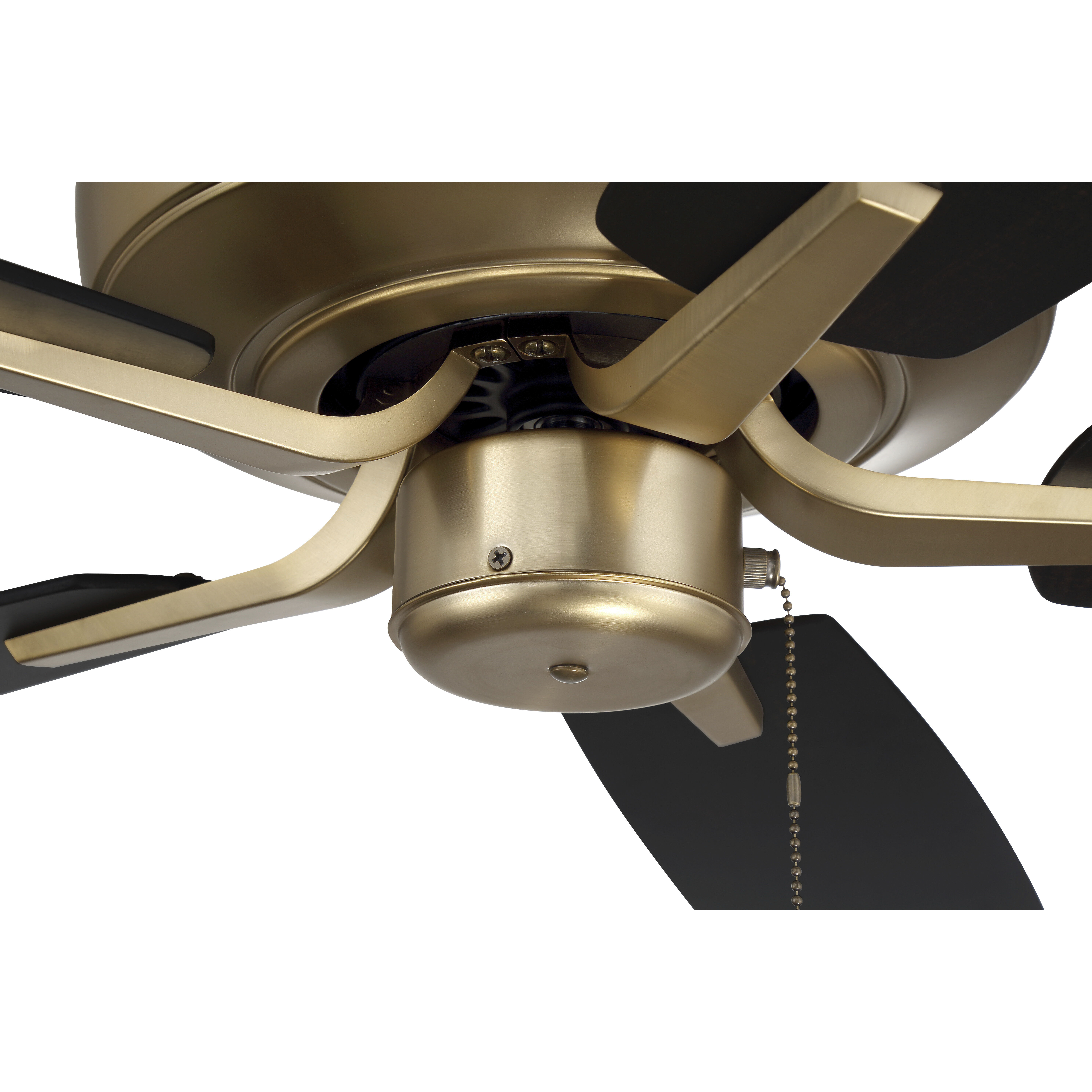 Craftmade P52SB5-52BWNFB Pro Plus 52 inch Satin Brass with Black Walnut ...
