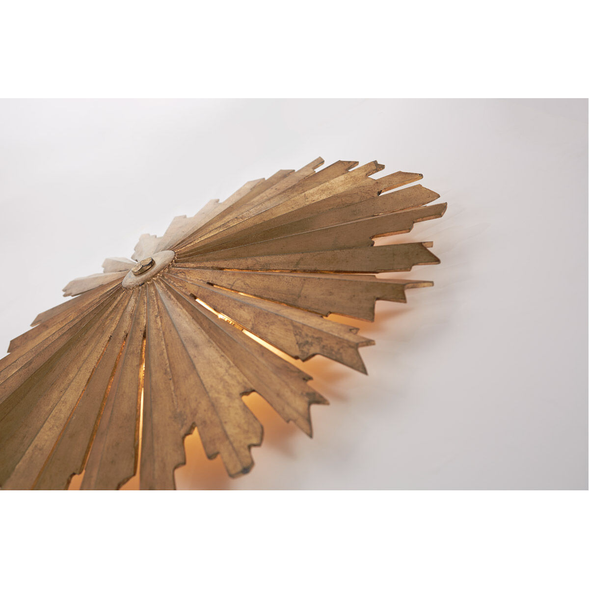 Chapman & Myers Claymore LED 27.5 inch Gilded Iron Flush Mount Ceiling ...