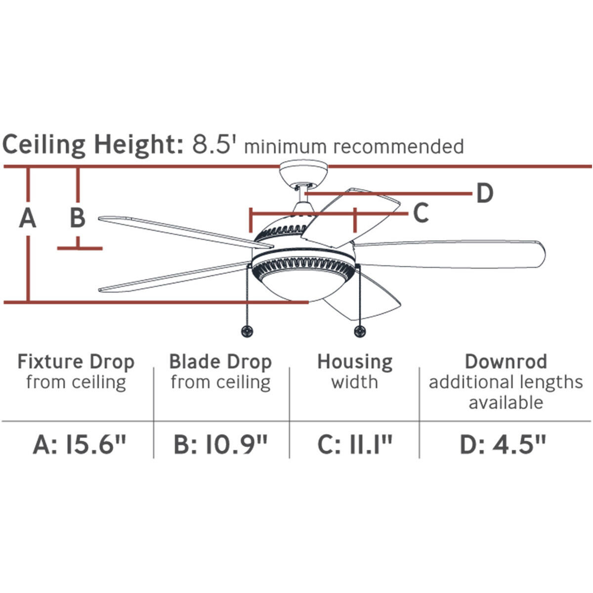 Generation Lighting | Monte Carlo Fans 5DIO52BKD Discus Ornate 52 52 ...