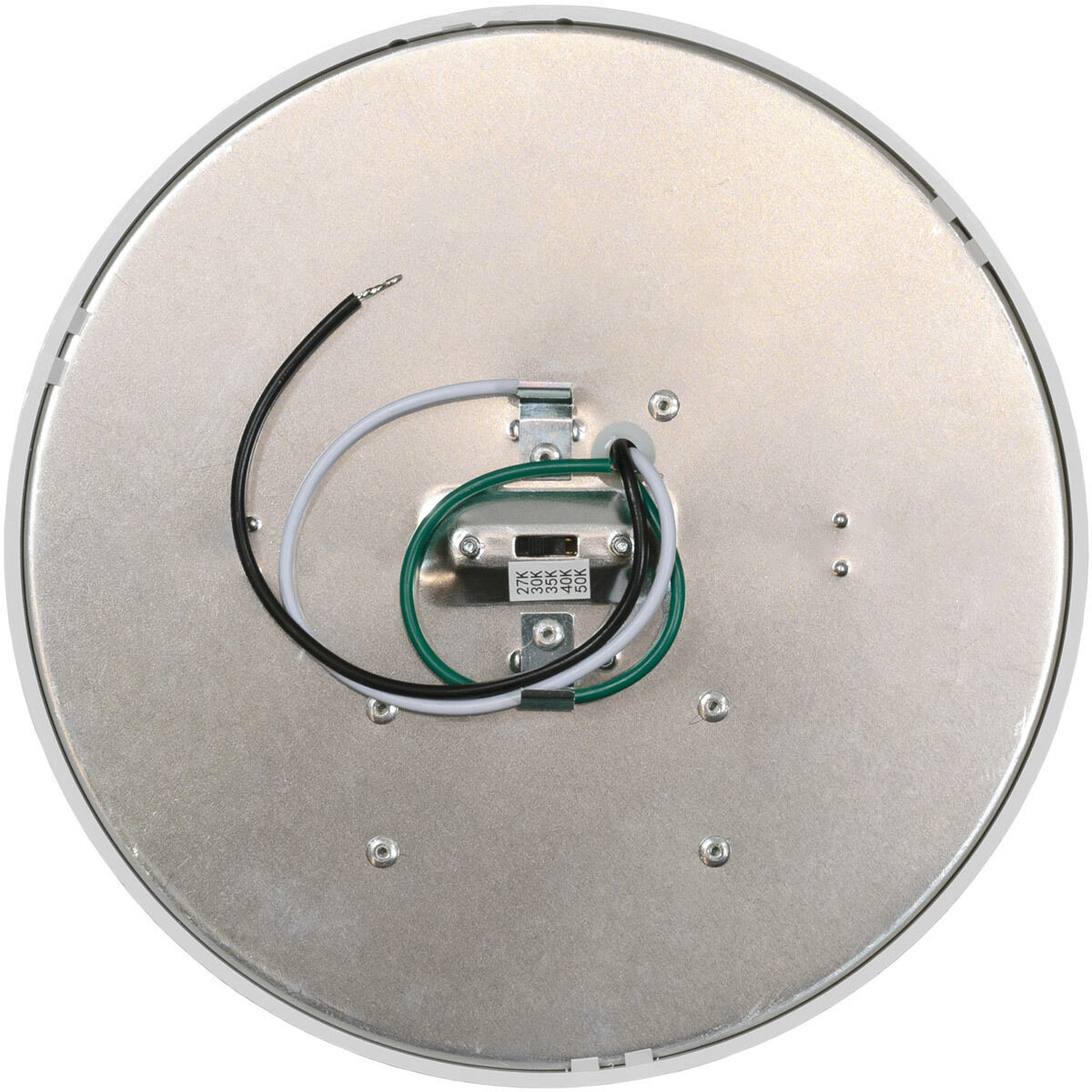 Jesco CM408RA-07R-120V-SW5-WH Luke LED 8 inch White Flush Mount Ceiling ...