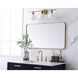 Elegant Lighting MR802240BR Evermore 40 X 22 inch Brass Mirror