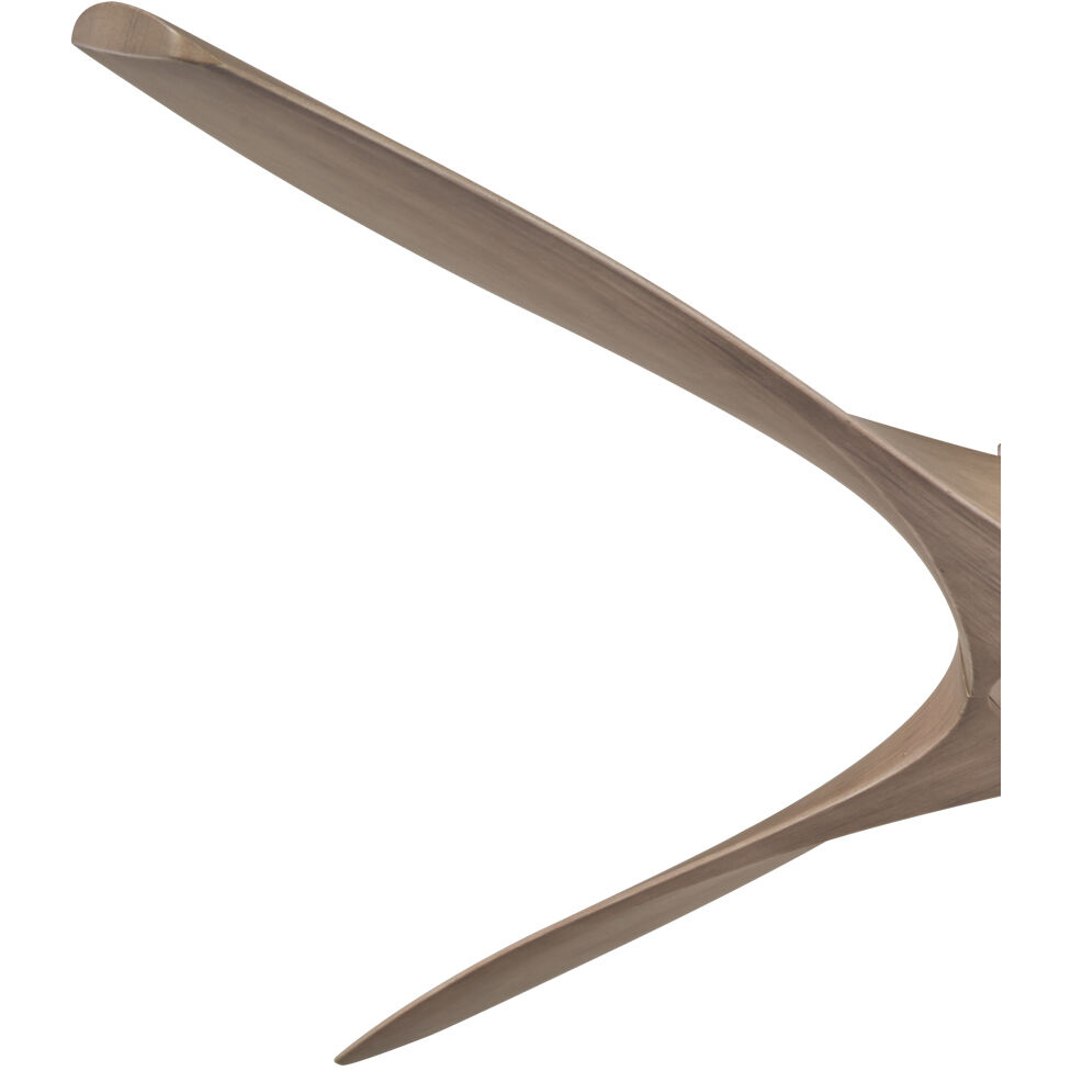 Minka-Aire F853-BN/AMP Aviation 60 inch Brushed Nickel/Ash Maple with ...