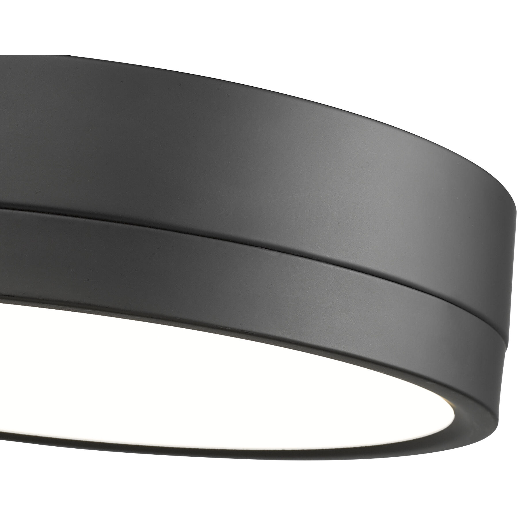 Z-Lite 1006F12-MB-LED Algar LED 12 inch Matte Black Flush Mount Ceiling ...