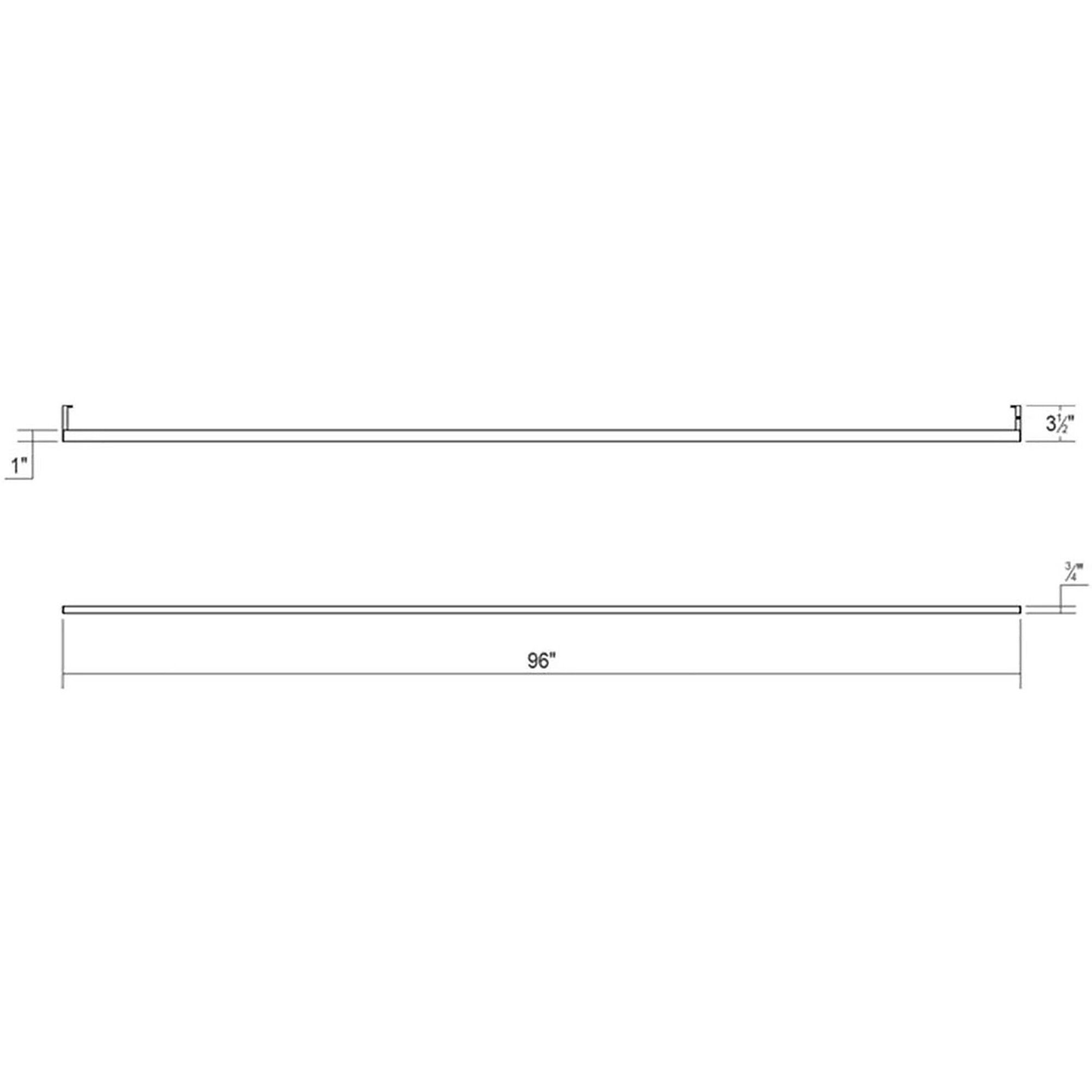 Sonneman 2814.25-8 Thin-Line LED 96 inch Satin Black Wall Bar Wall Light