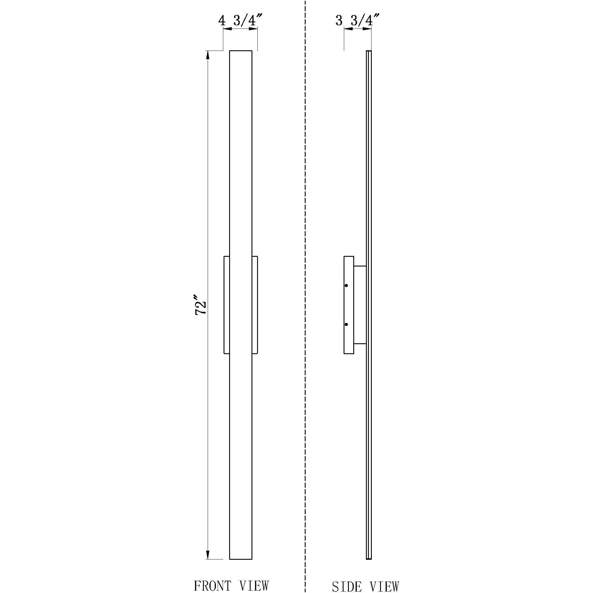 Z-Lite 5006-72BK-LED Stylet LED 3.75 inch Sand Black Outdoor Wall Light