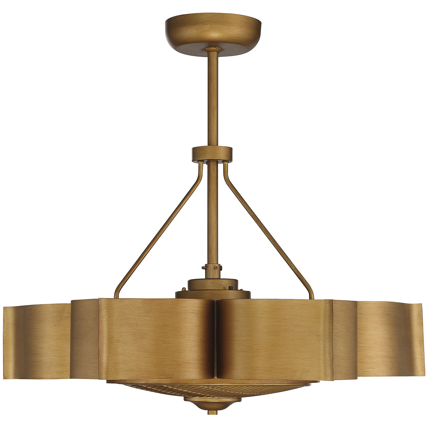 Savoy House 39-FD-125-54 Stockholm 12 inch Gold Patina with Gold Blades ...