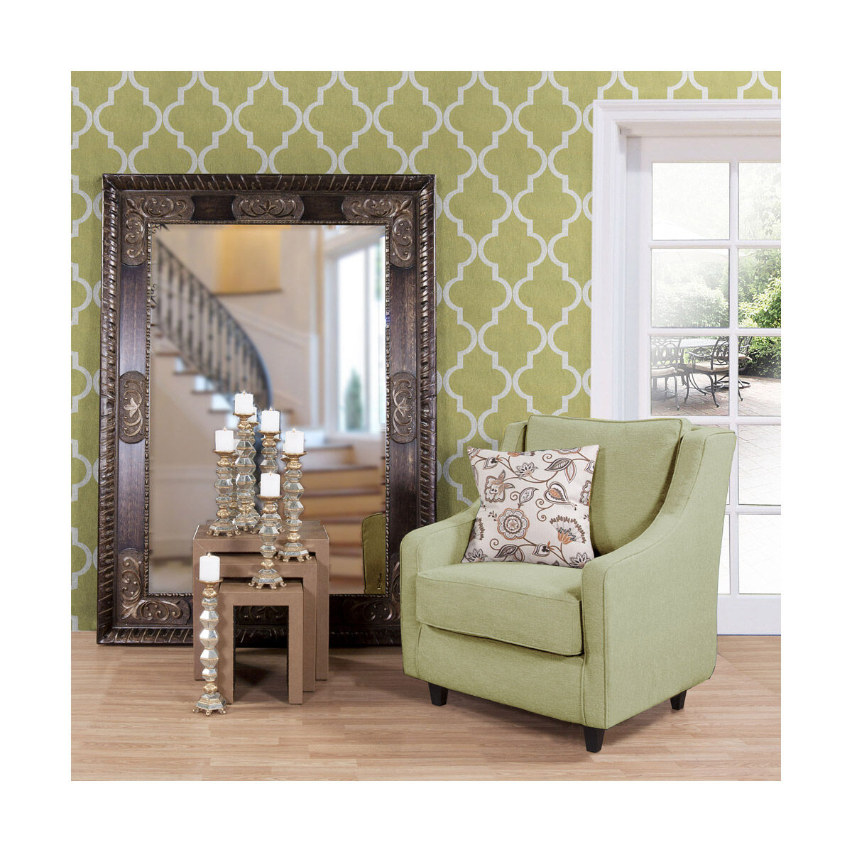 Howard Elliott Collection 43002 Tate 84 X 60 inch Deep Bronze Floor Mirror