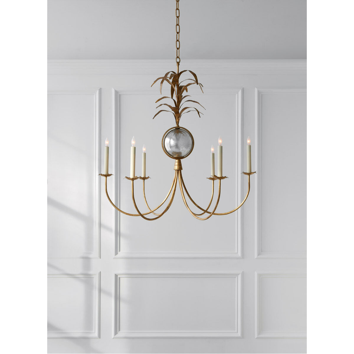 Visual Comfort Signature Collection | Visual Comfort CHC5373GI Chapman & Myers Gramercy 6 Light ...
