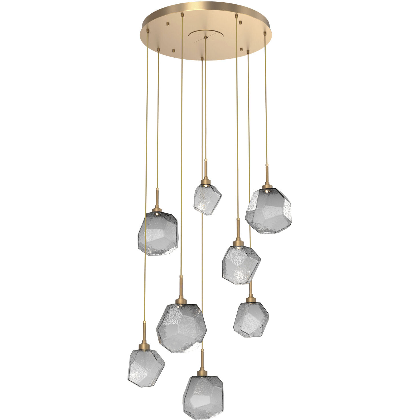 Gem LED 28.1 inch Flat Bronze Chandelier Ceiling Light in 3000K LED ...