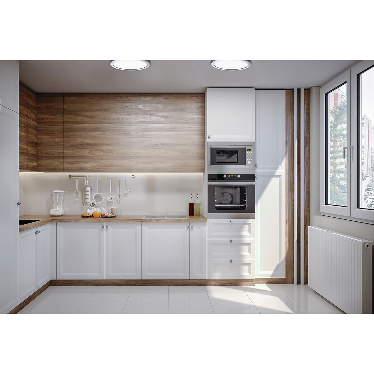 Wafer LED LED 4.5 inch White Flush Mount Ceiling Light