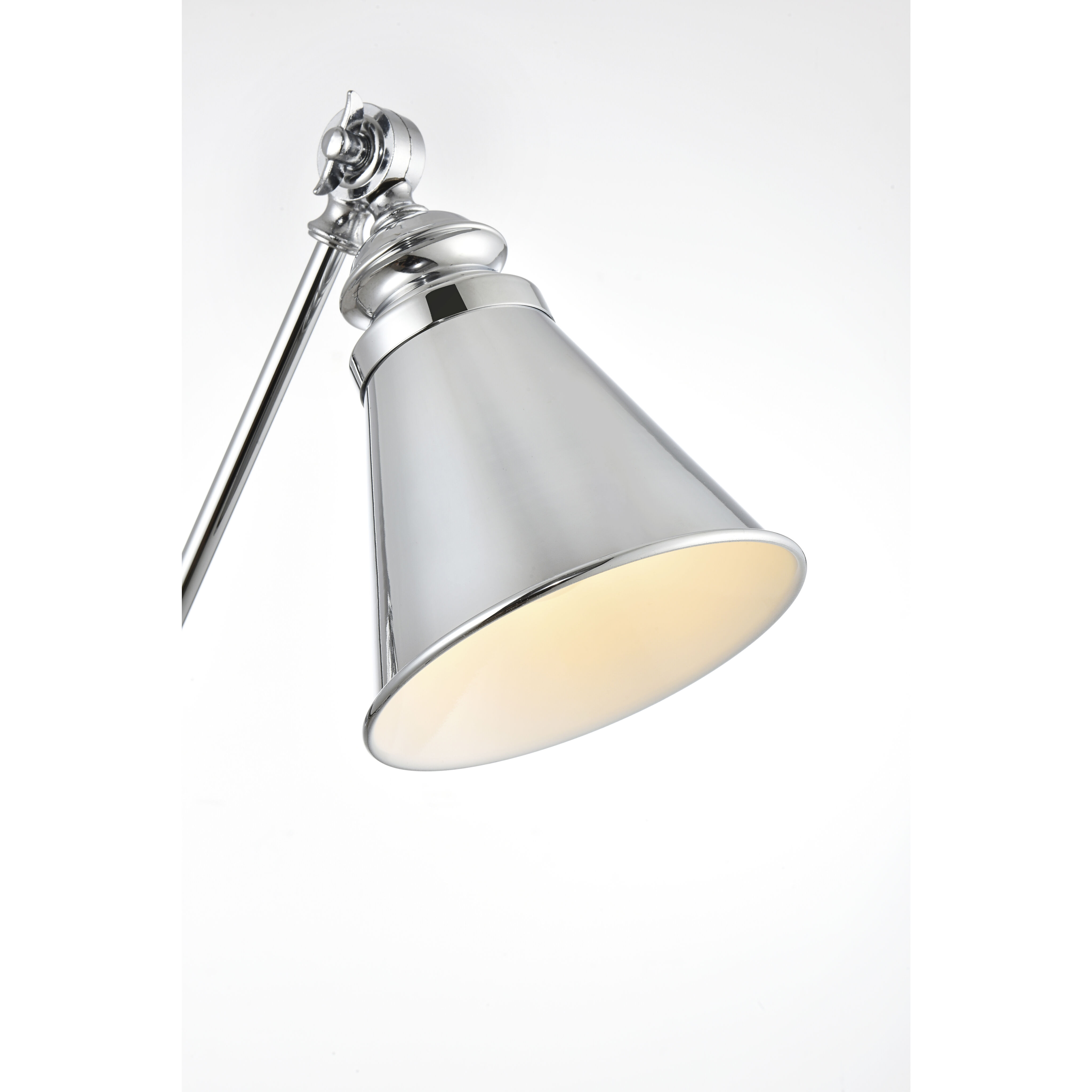 Living District LD7323W6CH Ledger 16 inch 40 watt Chrome Swing Arm Wall Sconce Wall Light