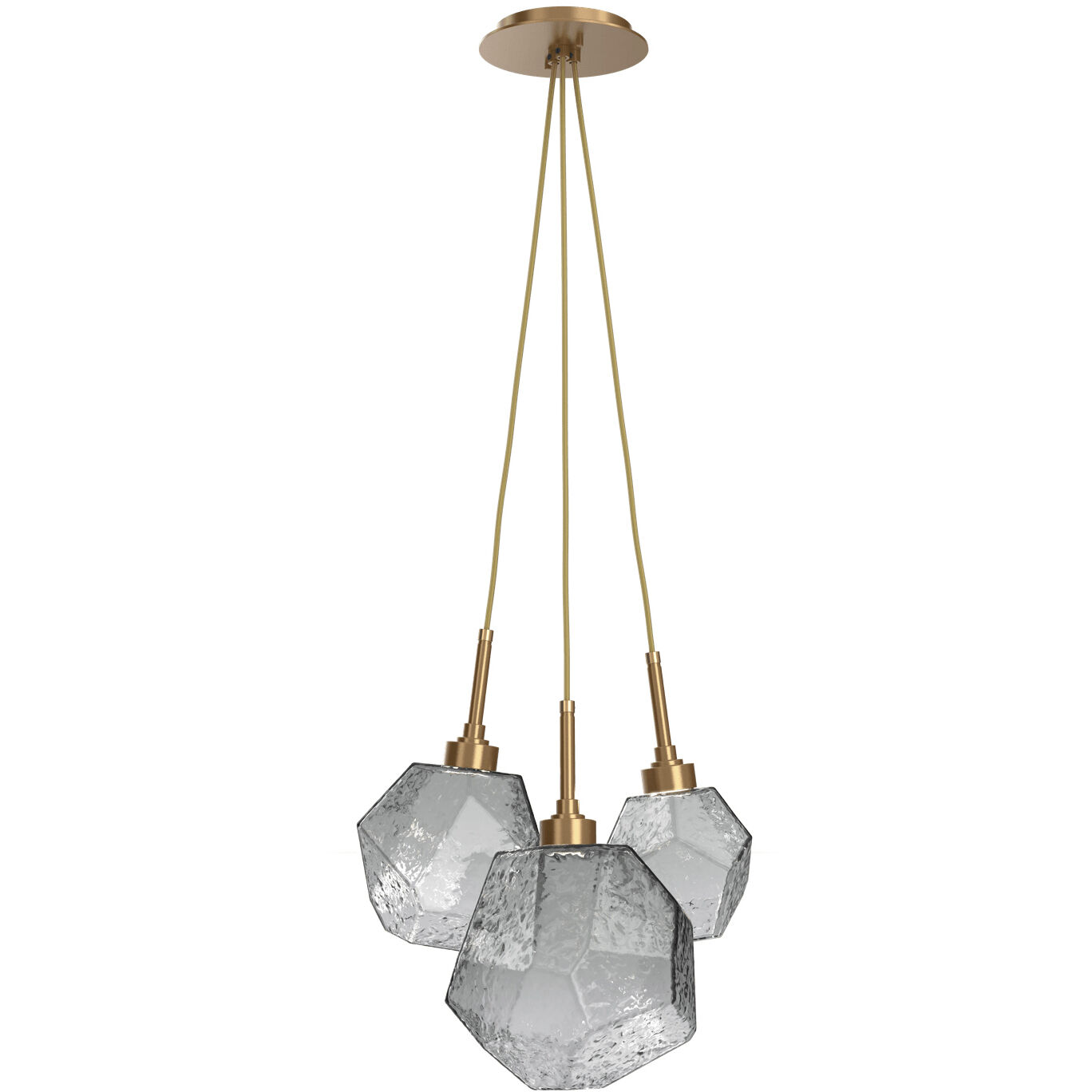 Gem LED 13.5 inch Matte Black Chandelier Ceiling Light in 3000K LED ...