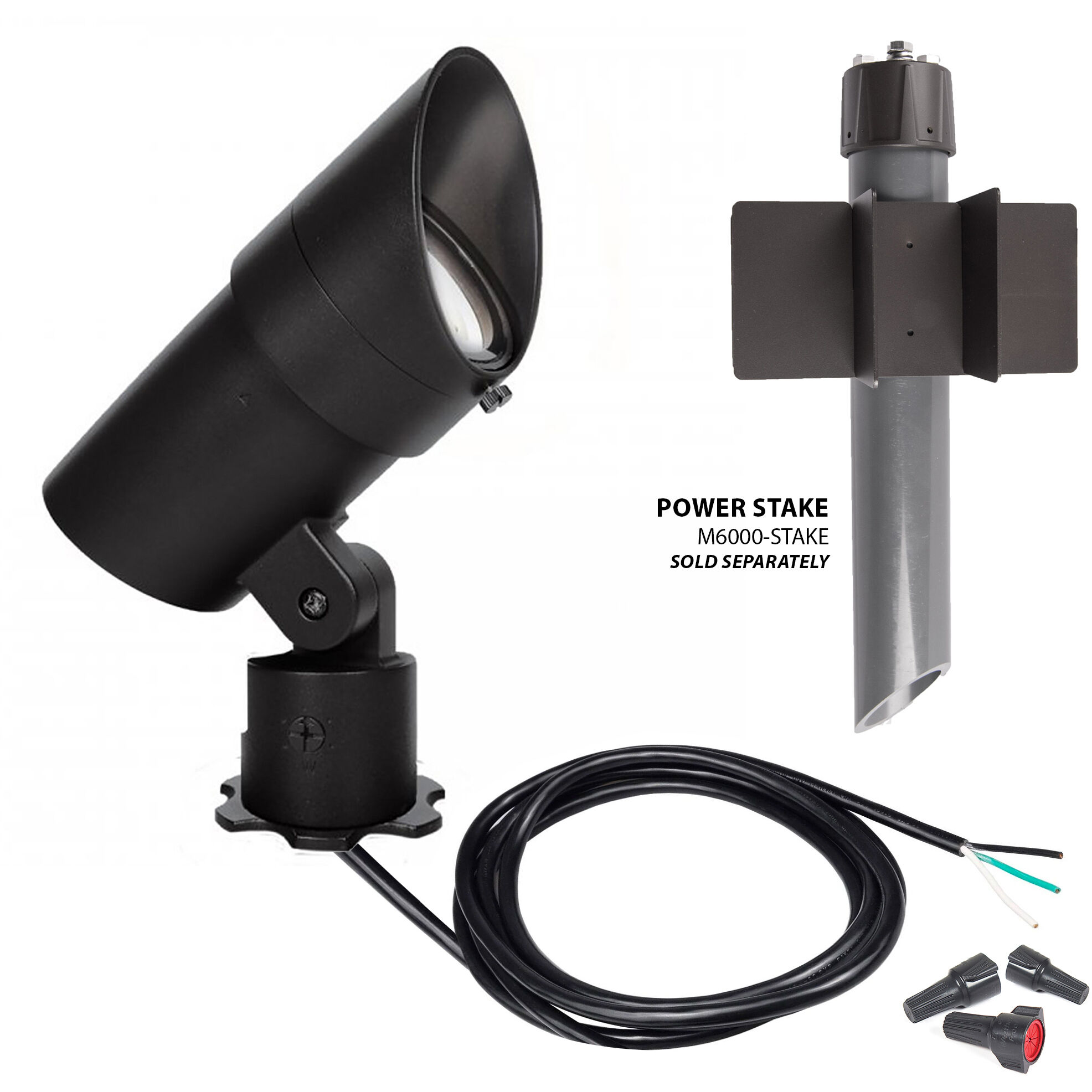 Tyler Black 31 watt LED Spot and Flood Lighting in 3000K, WAC Landscape