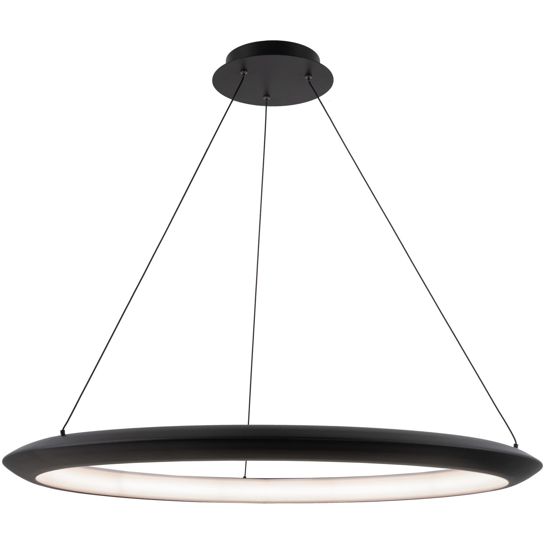 Modern Forms PD-55036-27-BK The Ring LED 36 inch Black Chandelier ...