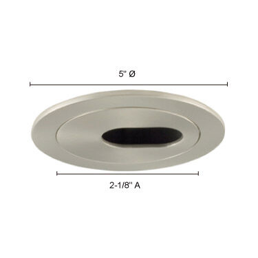 Jesco TM403ST Signature Satin Chrome Recessed Lighting Trim