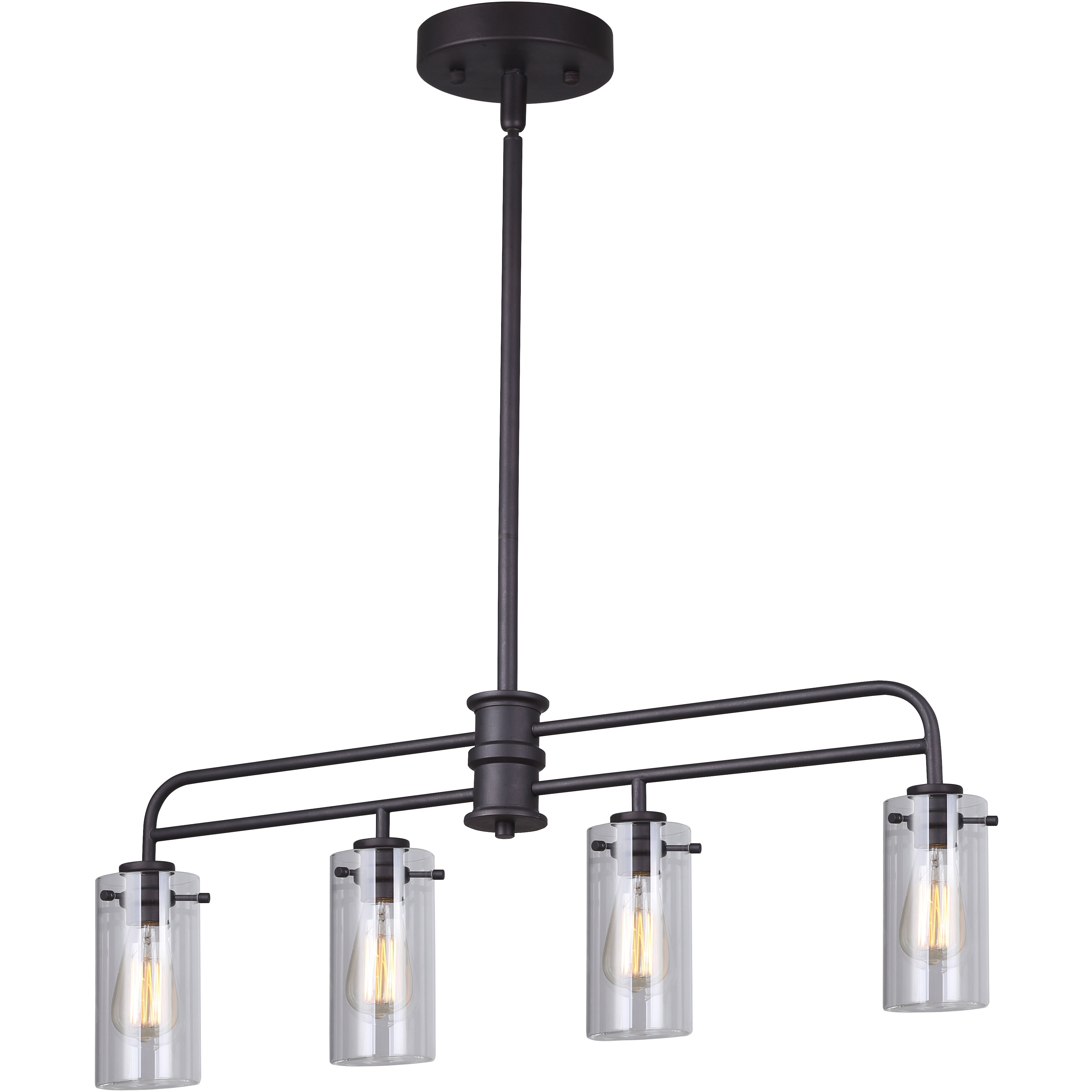 Canarm IPL679A04ORB Madison 4 Light 36 inch Oil Rubbed Bronze Pendant ...