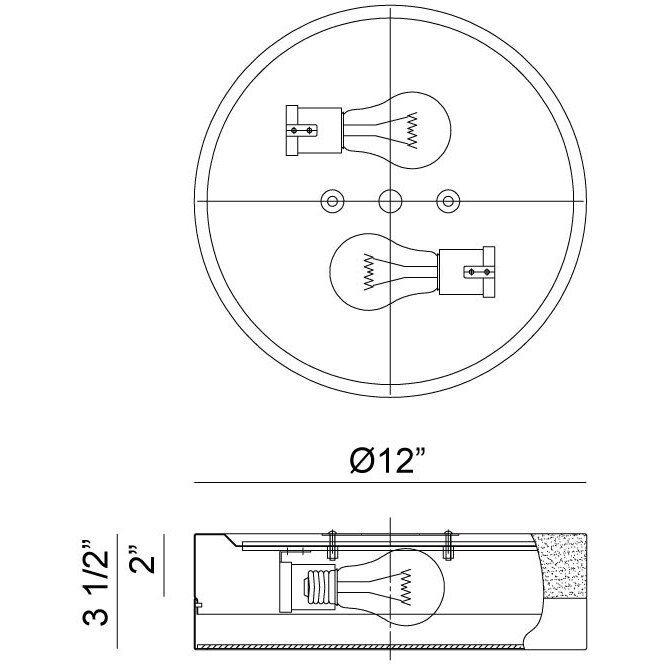 Matteo Lighting M14302BKAG Trydor 2 Light 12 inch Black and Aged Gold ...
