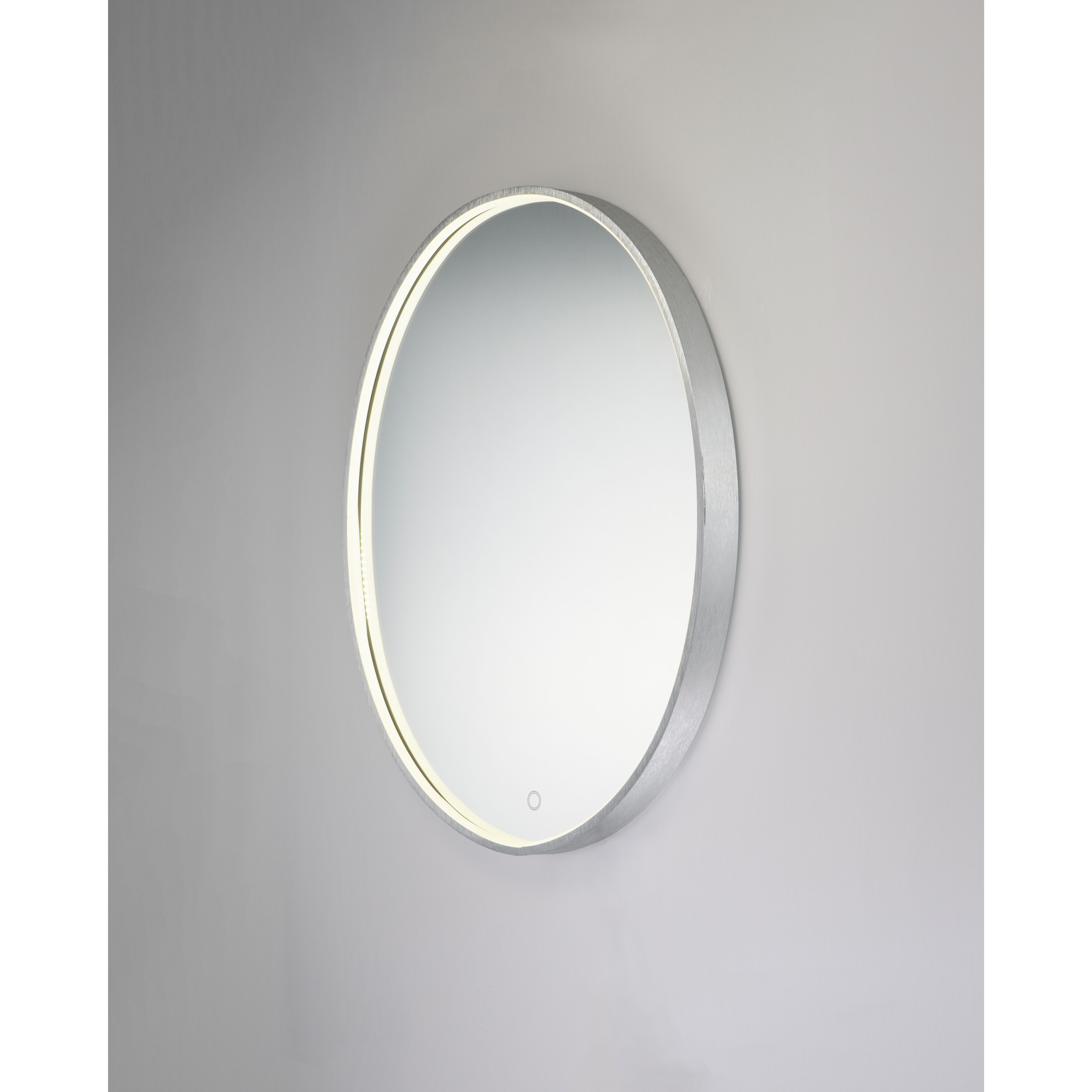 ET2 E42016-90AL Mirror 27.5 X 27.5 inch Brushed Aluminum LED Wall Mirror