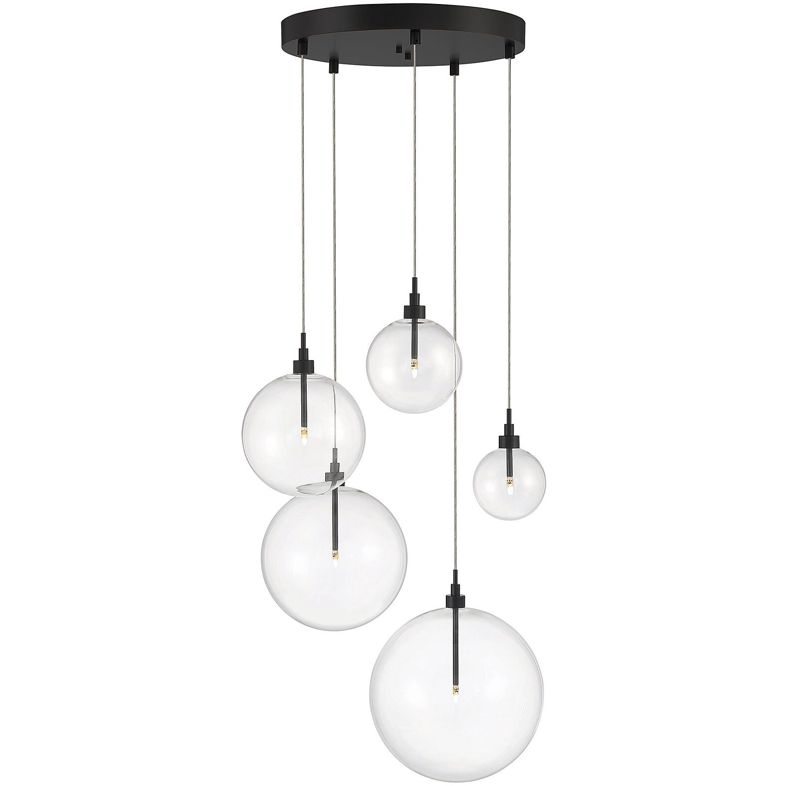 Meridian M10099NB Modern LED 28 inch Natural Brass Pendant Ceiling Light