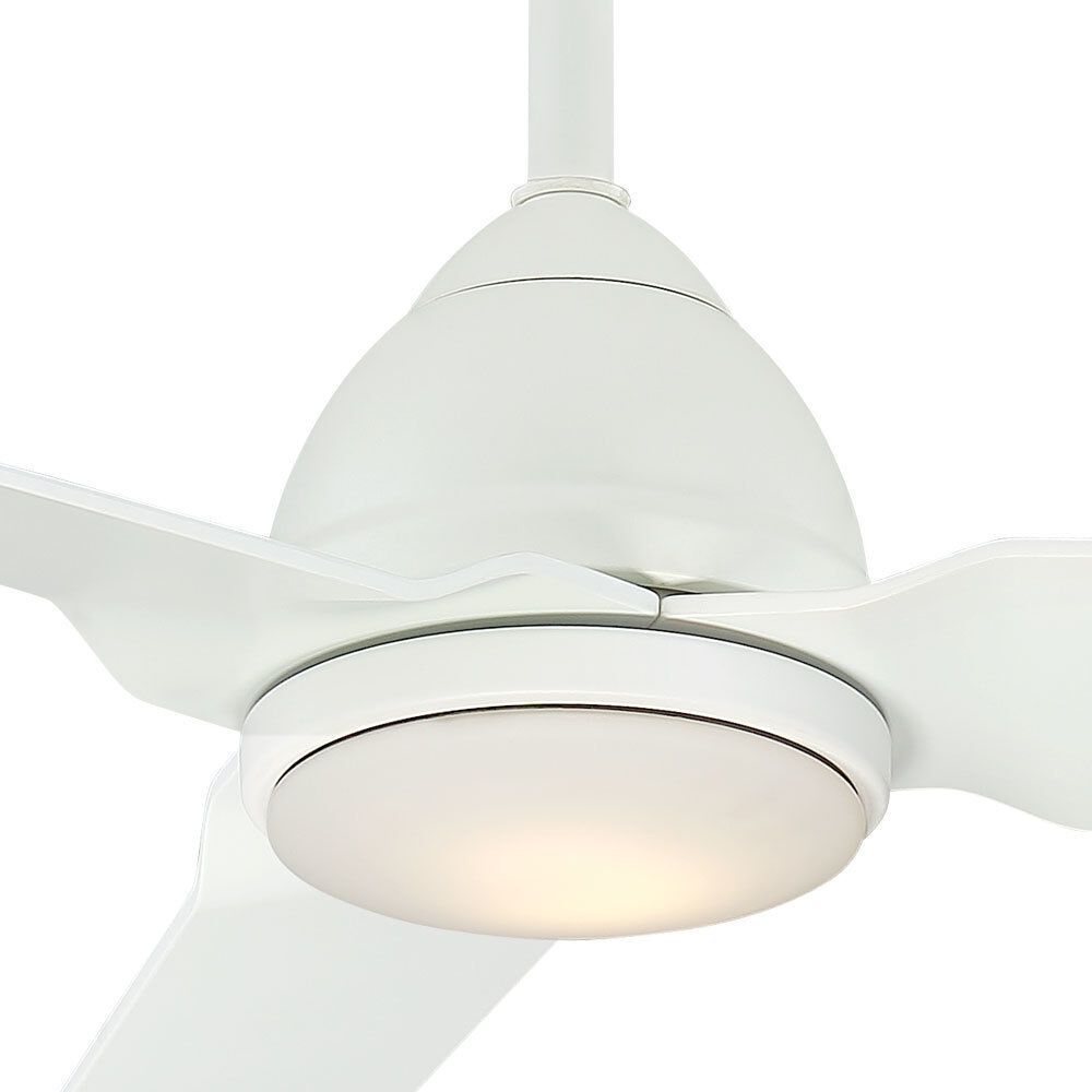 Minka-Aire F753L-WHF Java 54 inch Flat White Outdoor Ceiling Fan