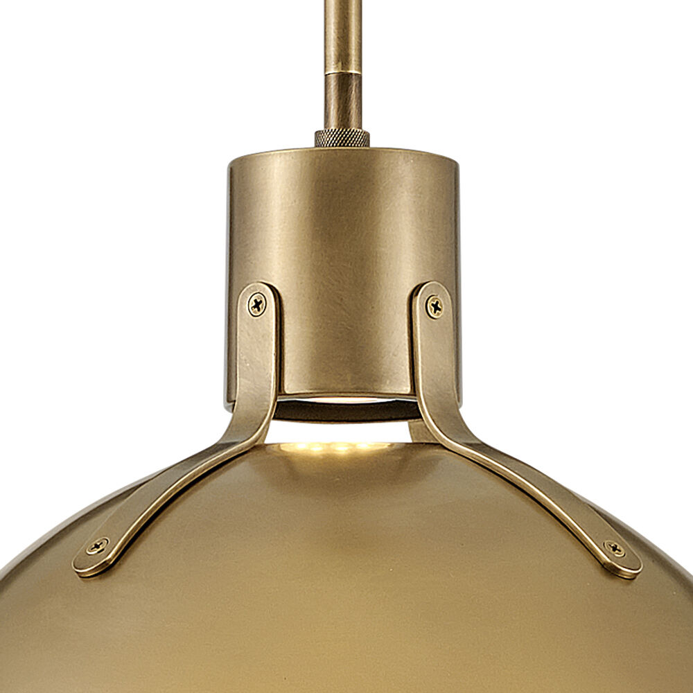 Hinkley 3487HB Argo LED 14 inch Heritage Brass Indoor Pendant Ceiling Light