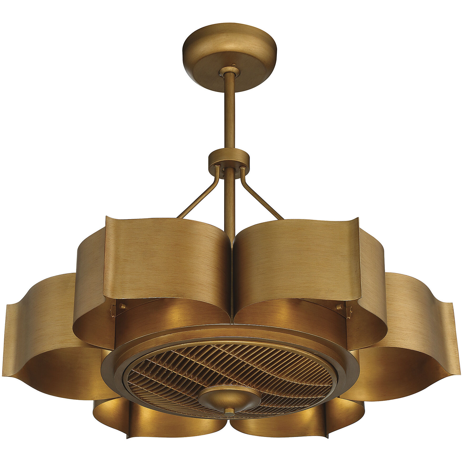 Savoy House 39-FD-125-54 Stockholm 12 inch Gold Patina with Gold Blades ...