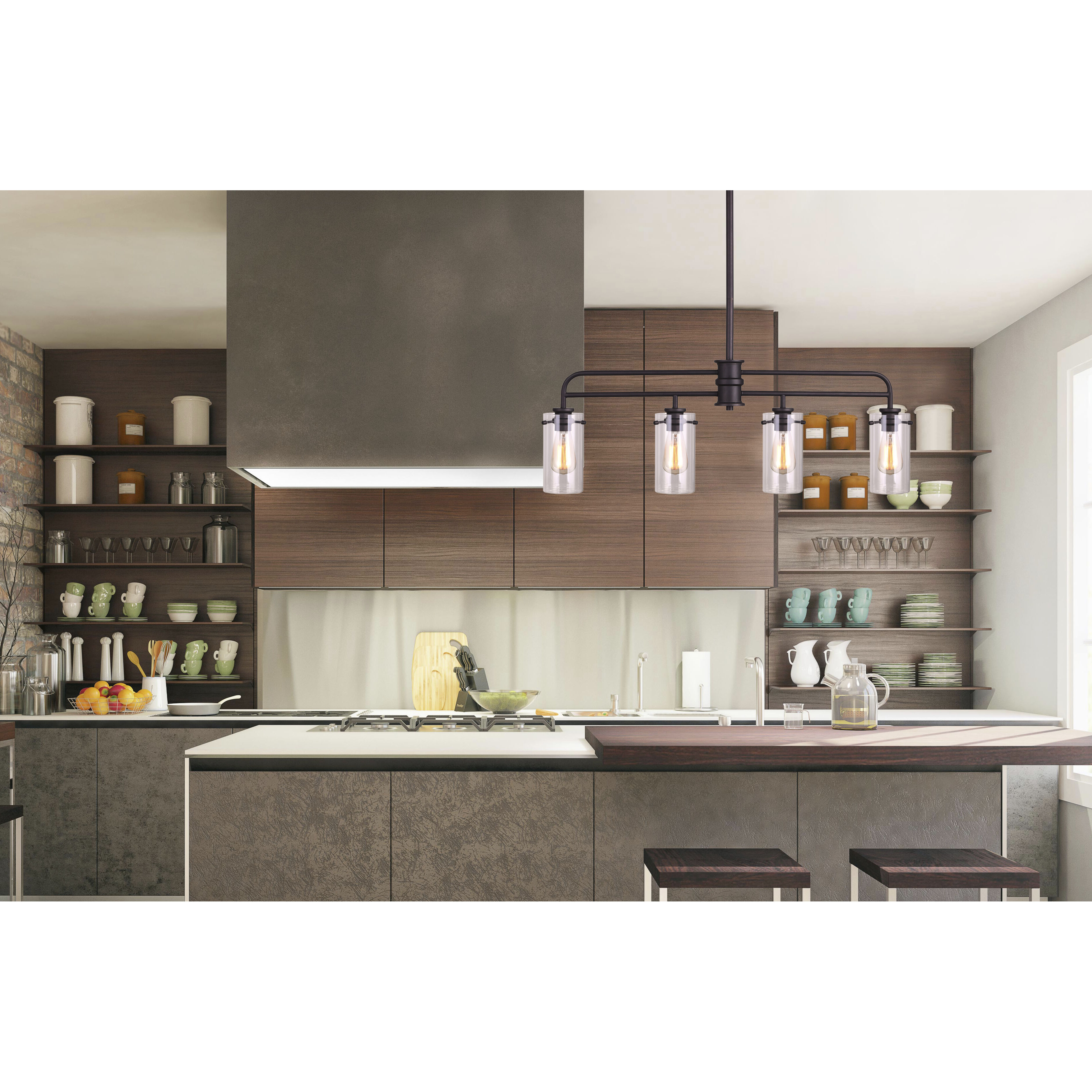 Canarm IPL679A04ORB Madison 4 Light 36 inch Oil Rubbed Bronze Pendant ...