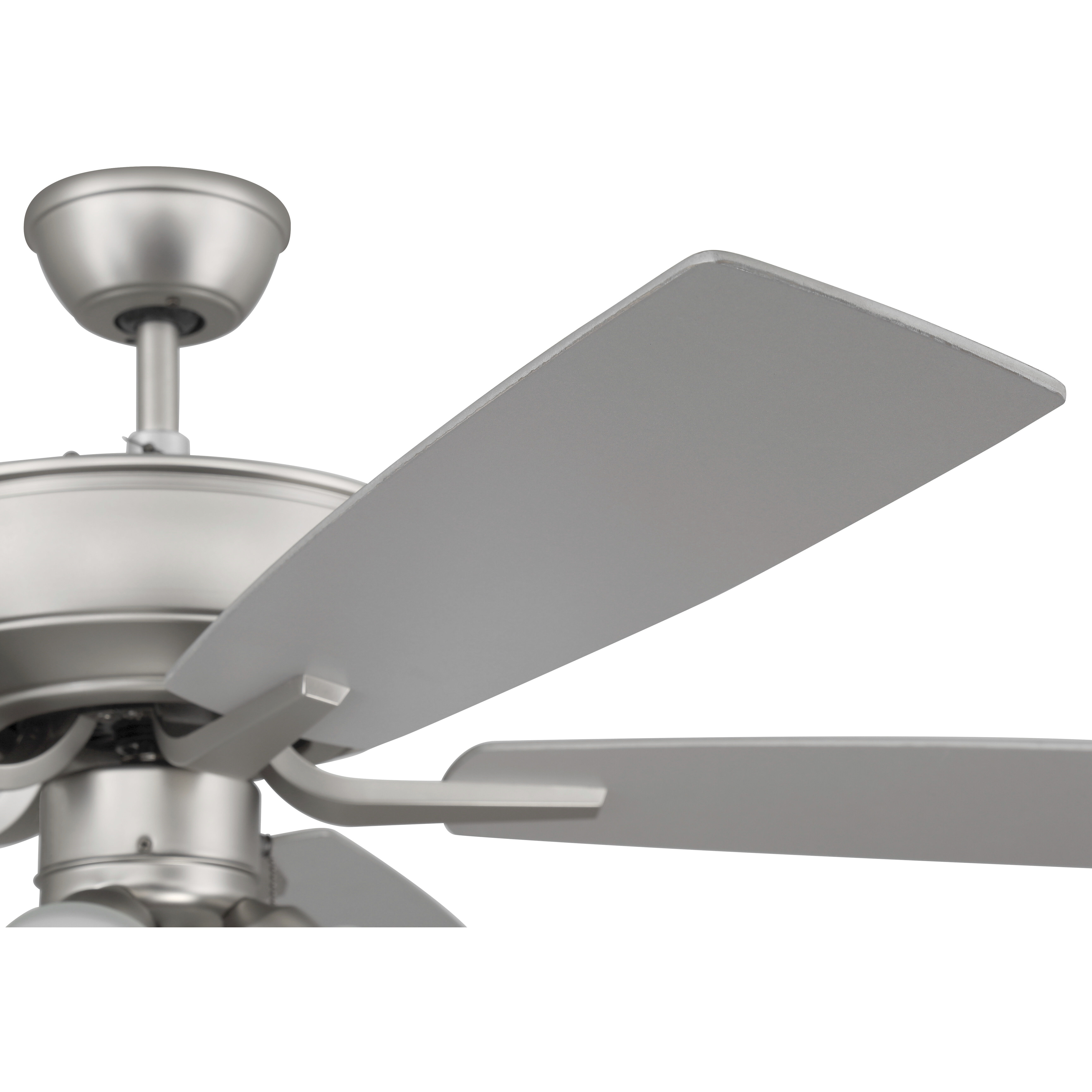 Craftmade P114BN5-52BNGW Pro Plus 114 52 inch Brushed Satin Nickel with ...