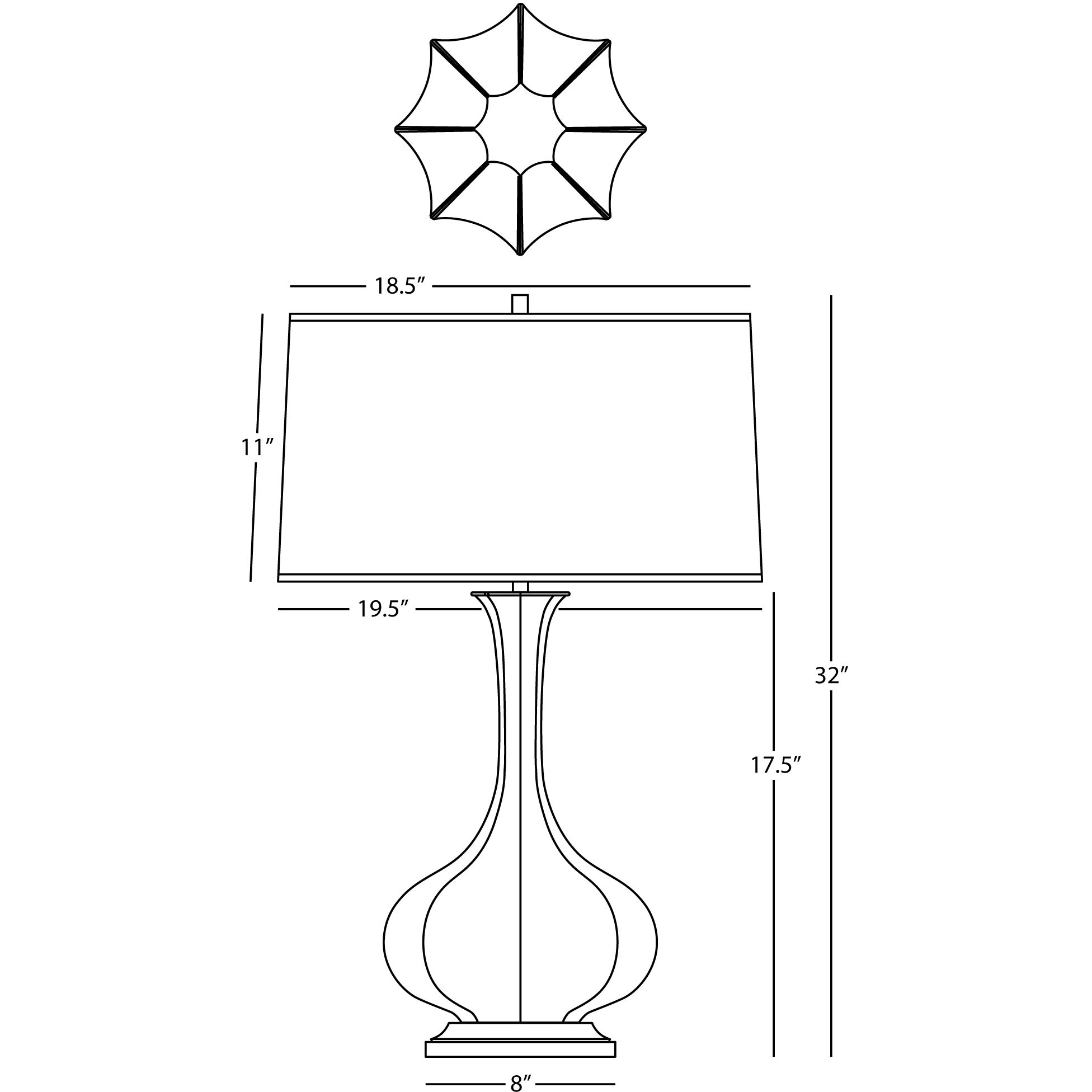 Robert Abbey MCL94 Pike 31.88 inch 150 watt Matte Celadon Table Lamp ...