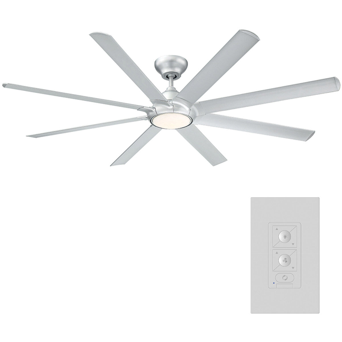 Modern Forms FR-W1805-80L-TT Hydra 80 inch Titanium Ceiling Fan in ...