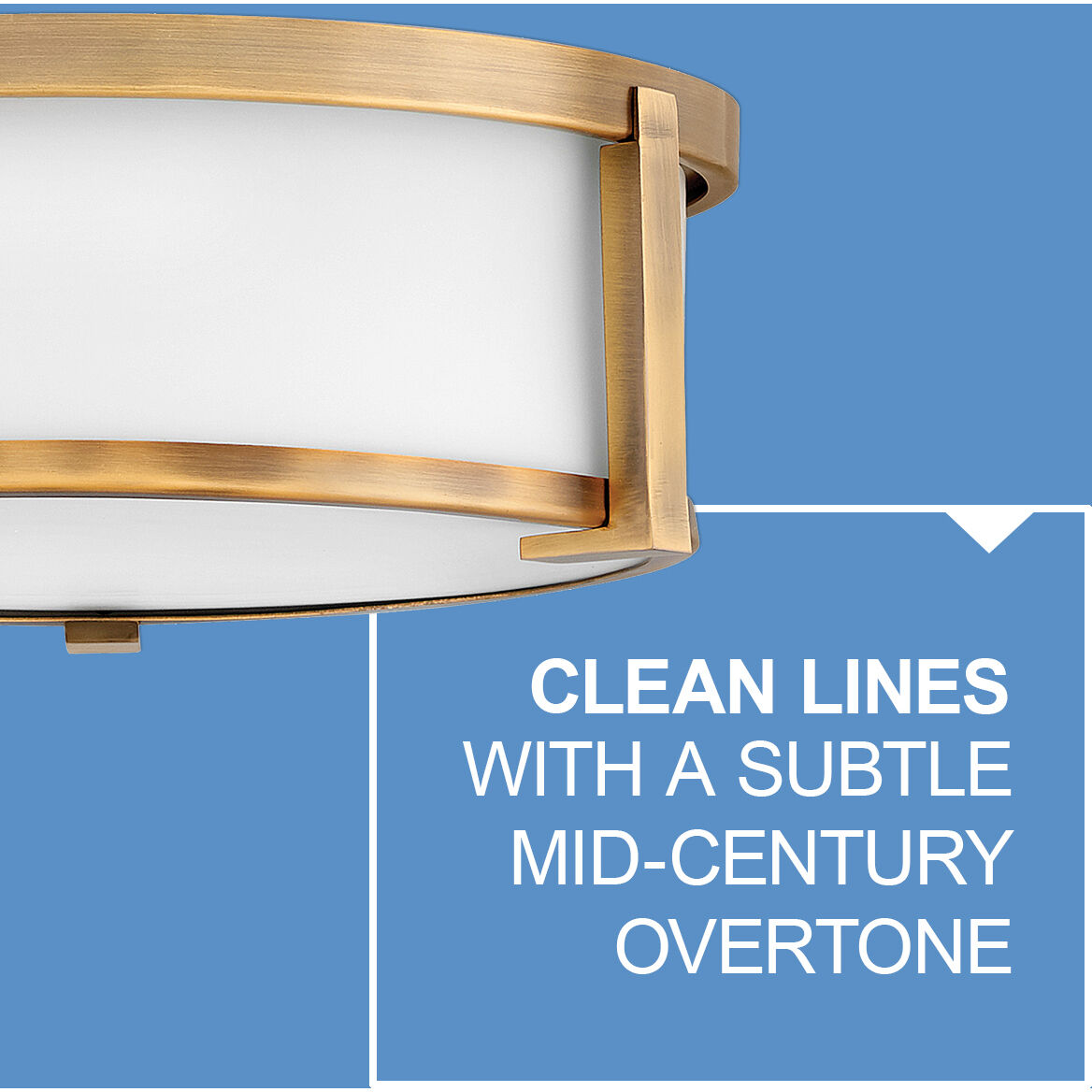 Hinkley 3244BR Lowell 24 inch Brushed Bronze Indoor Flush Mount Ceiling ...