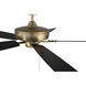 Craftmade S60SB5-60BWNFB Super Pro 60 inch Satin Brass with Black ...