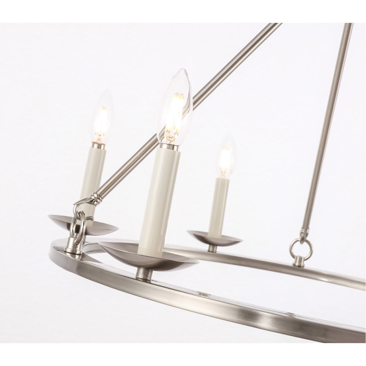 Living District LD6010D26BN Maine 6 Light 26 inch Burnished Nickel ...