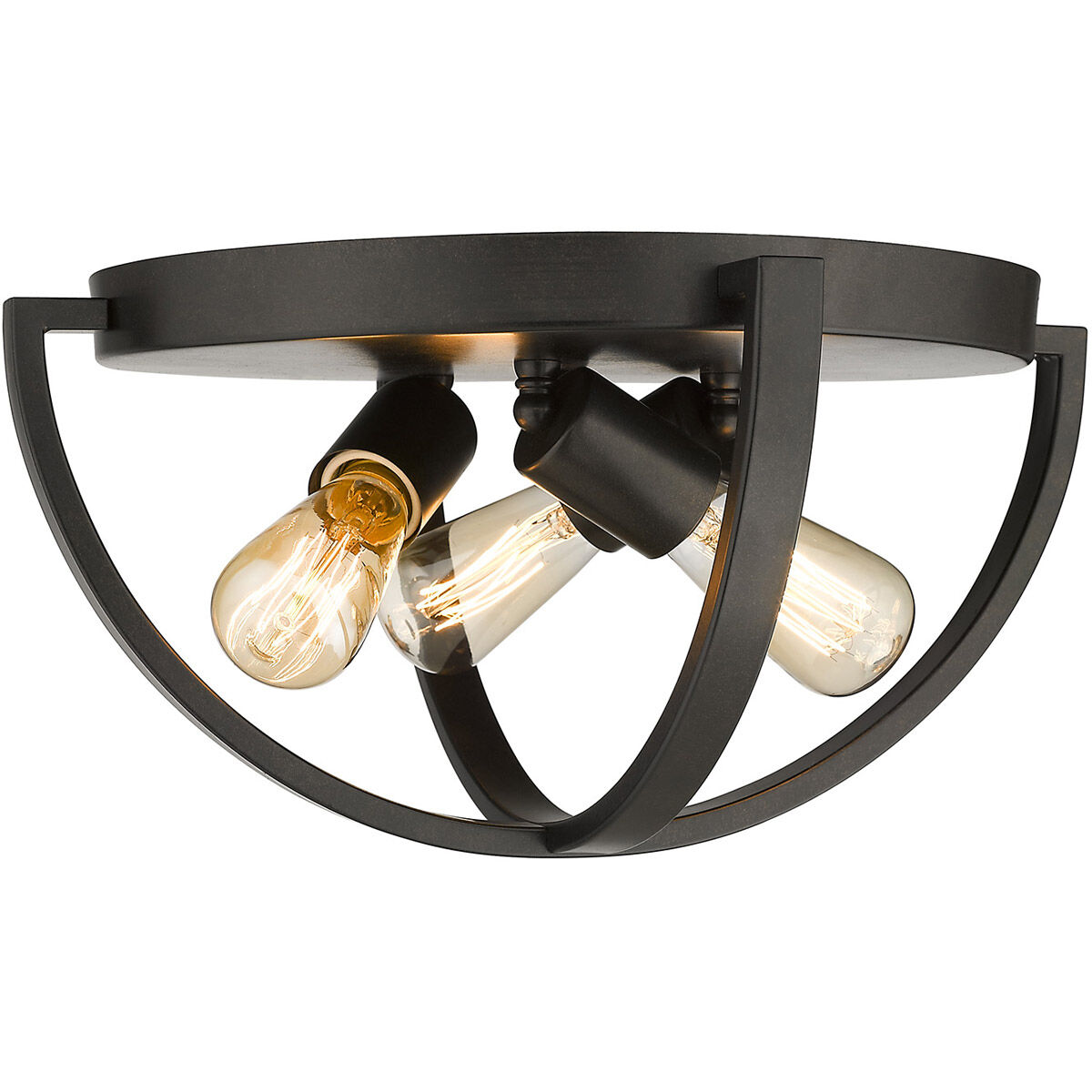 Golden Lighting 3167-FM15 EB Colson 3 Light 14 inch Etruscan Bronze ...