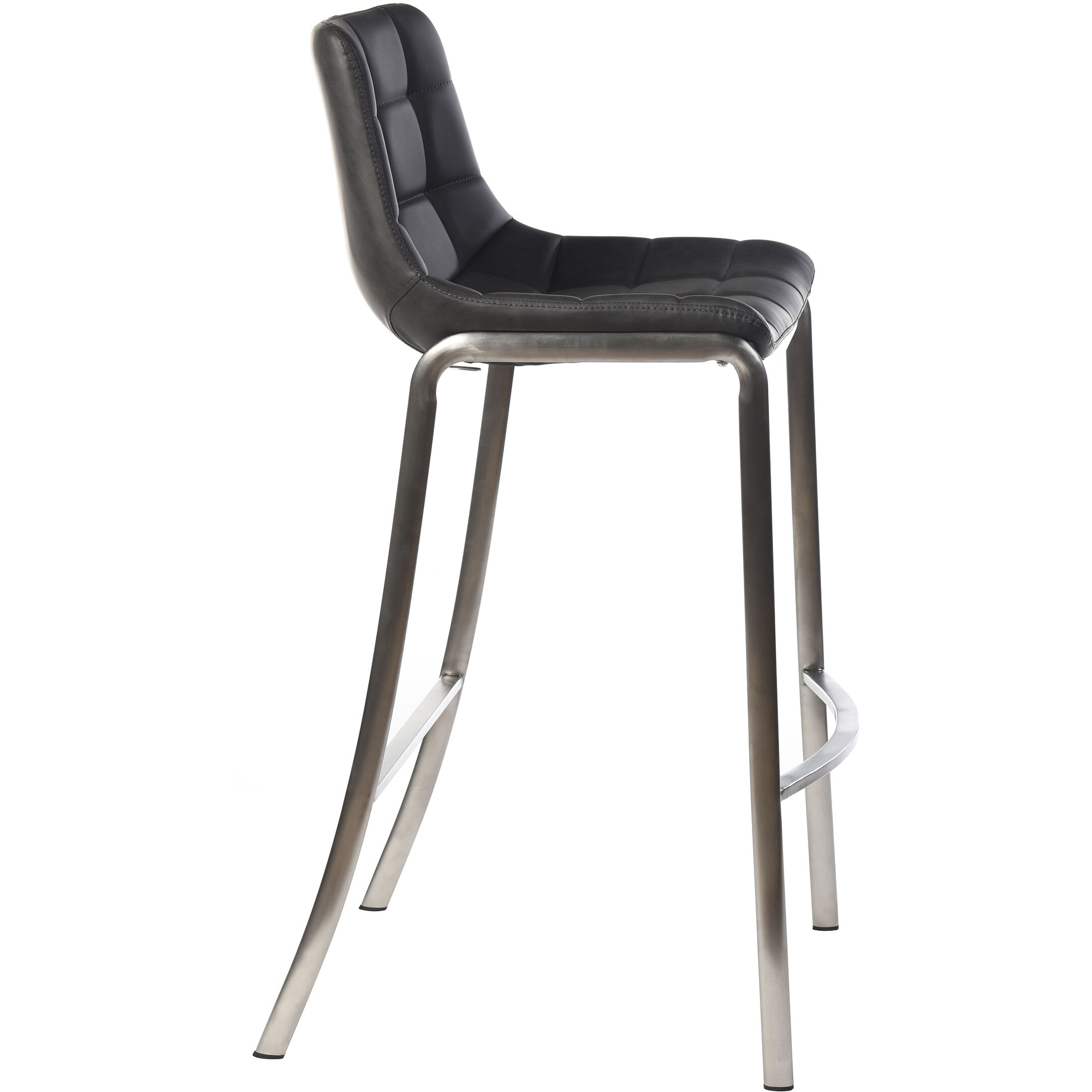 StyleCraft Home Collection SF25897DS Gemma 41 inch Black Bar Stool, No Arms