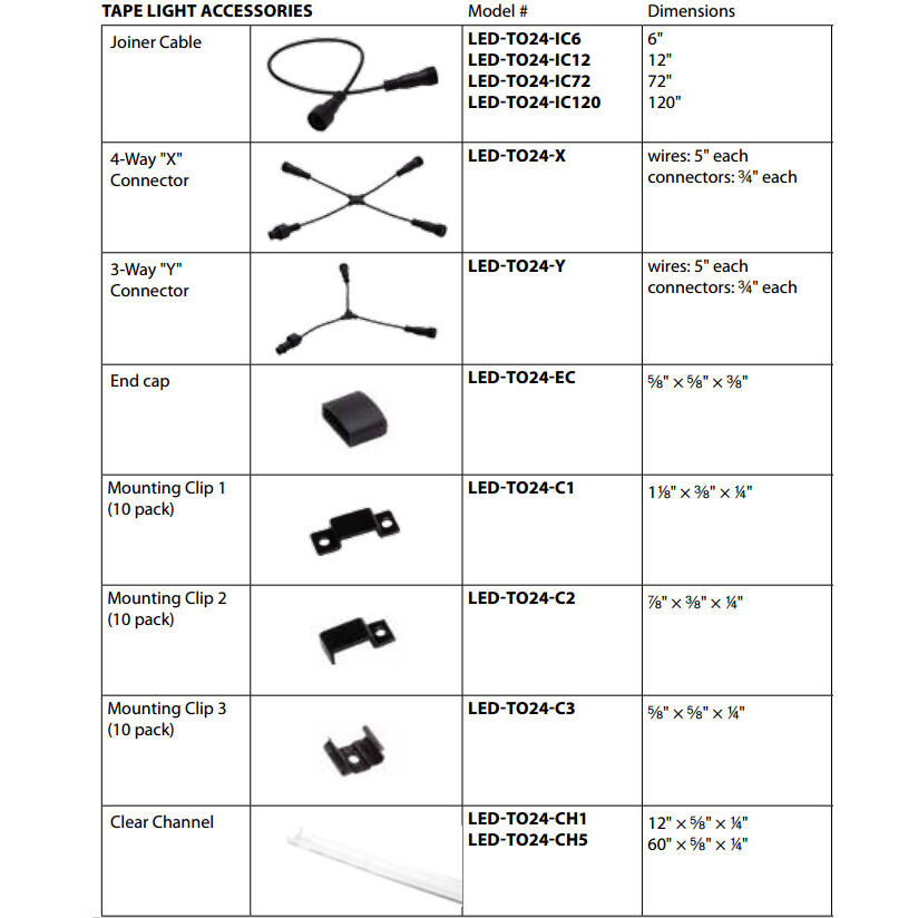 WAC Lighting LED-TO24-C3 InvisiLED PRO 0.88 inch Black Outdoor LED ...
