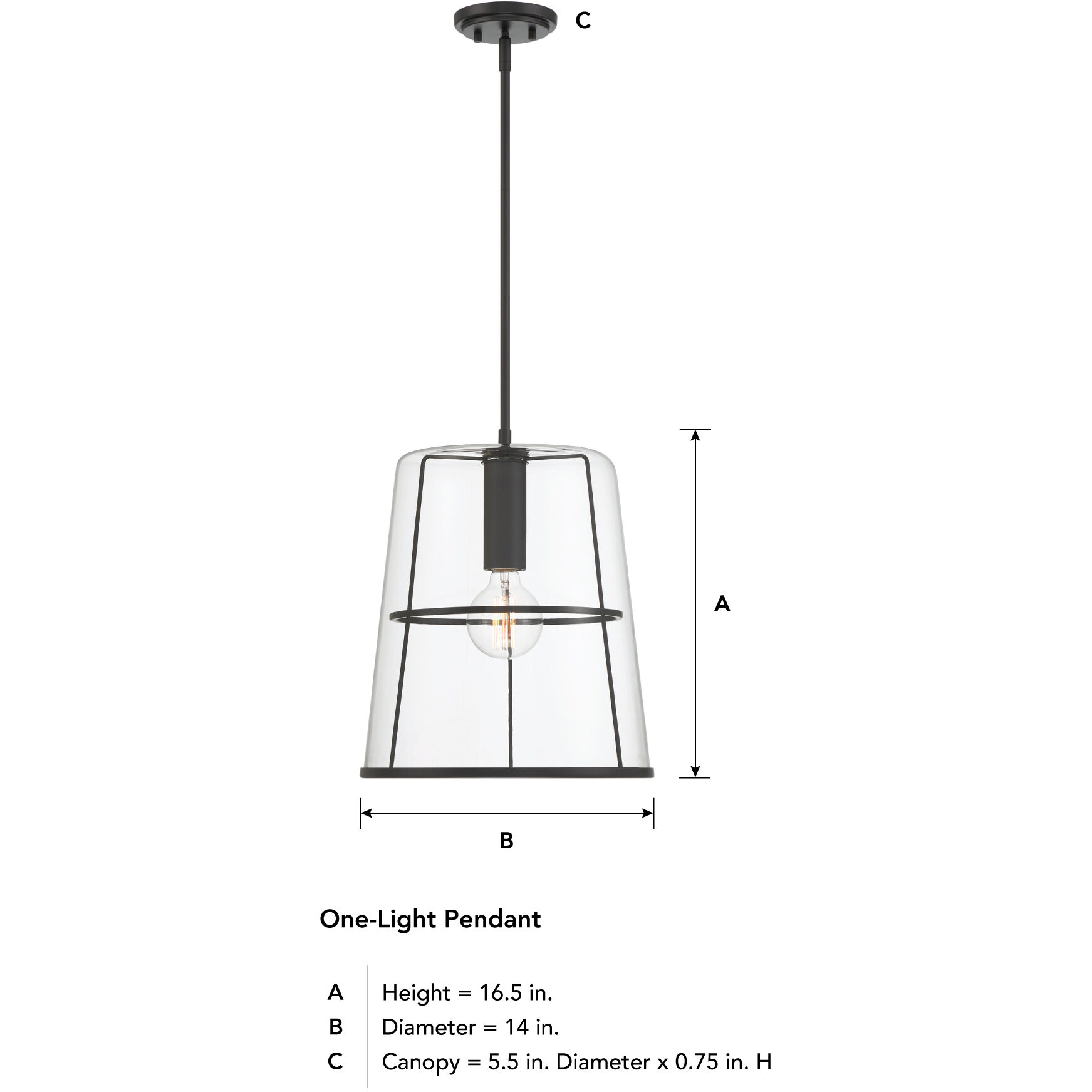 Designers Fountain D299M-14P-MB Alonzo 1 Light 14 inch Matte Black ...