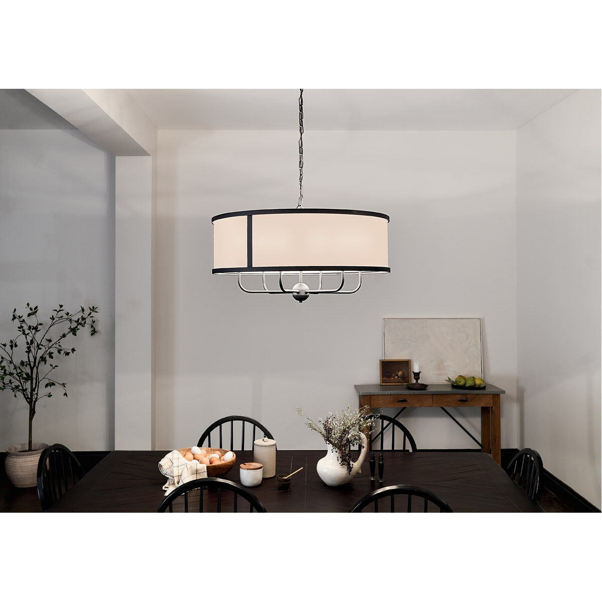 Kichler 52466BKT Homestead Heddle 6 Light 31 inch Textured Black ...