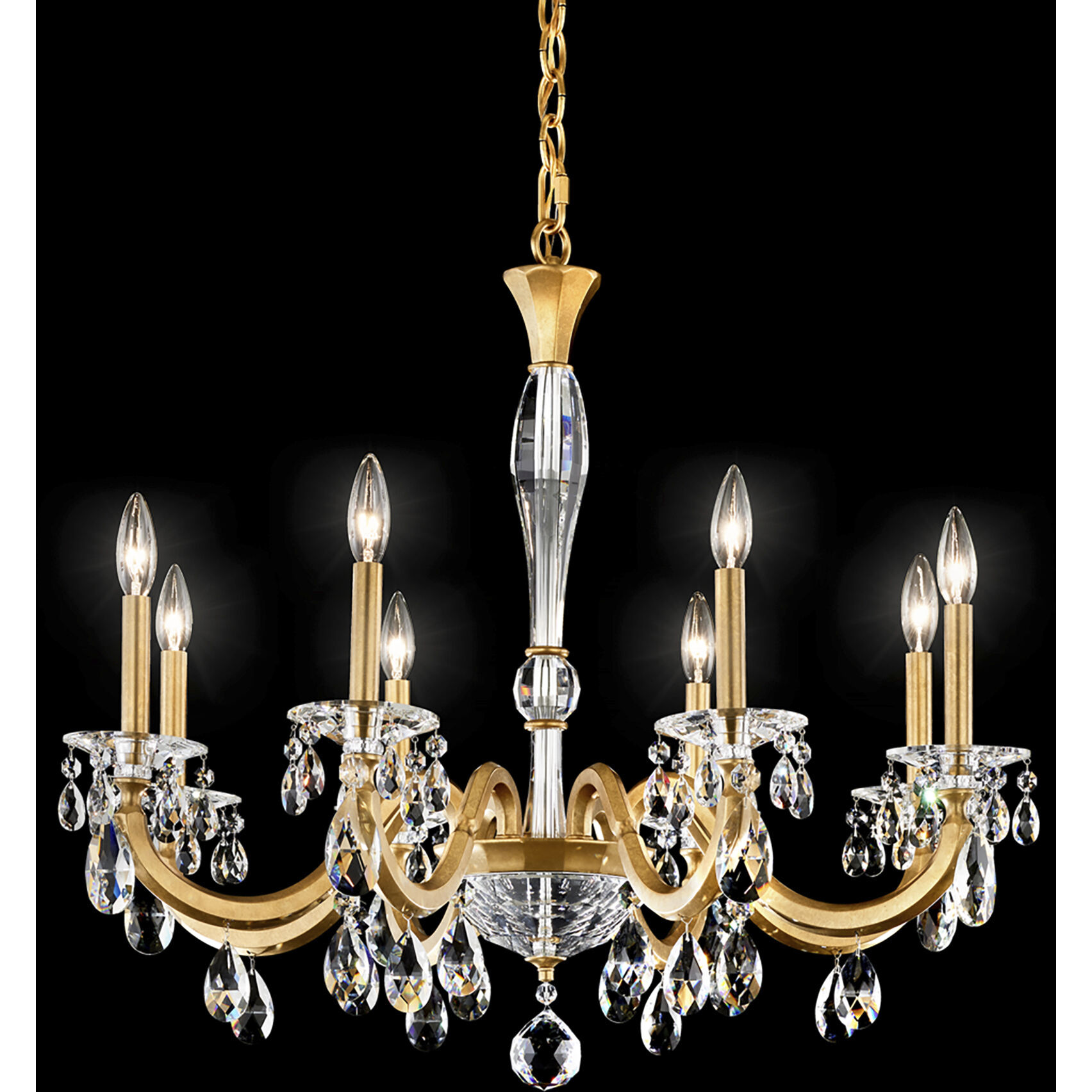 Schonbek S8608N-22R San Marco 8 Light 32.3 inch Heirloom Gold ...