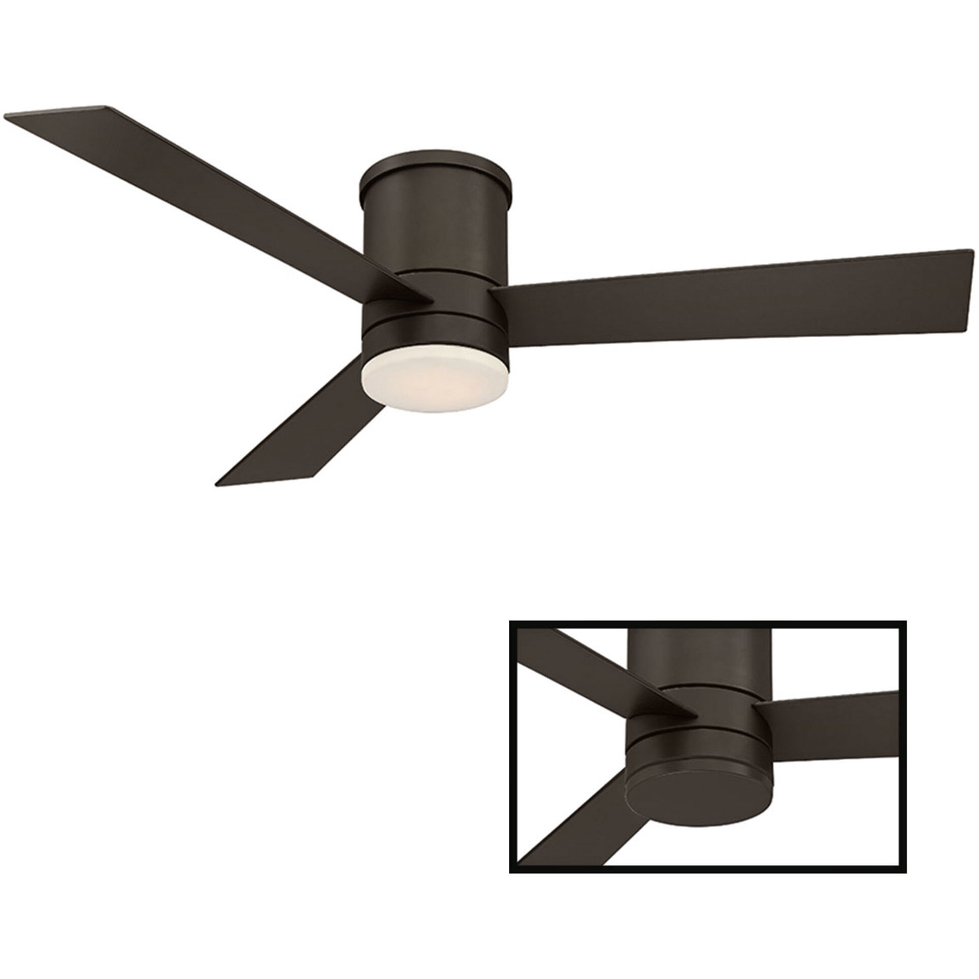Modern Forms FH-W1803-52L-BZ Axis 52 inch Bronze Flush Mount Ceiling ...