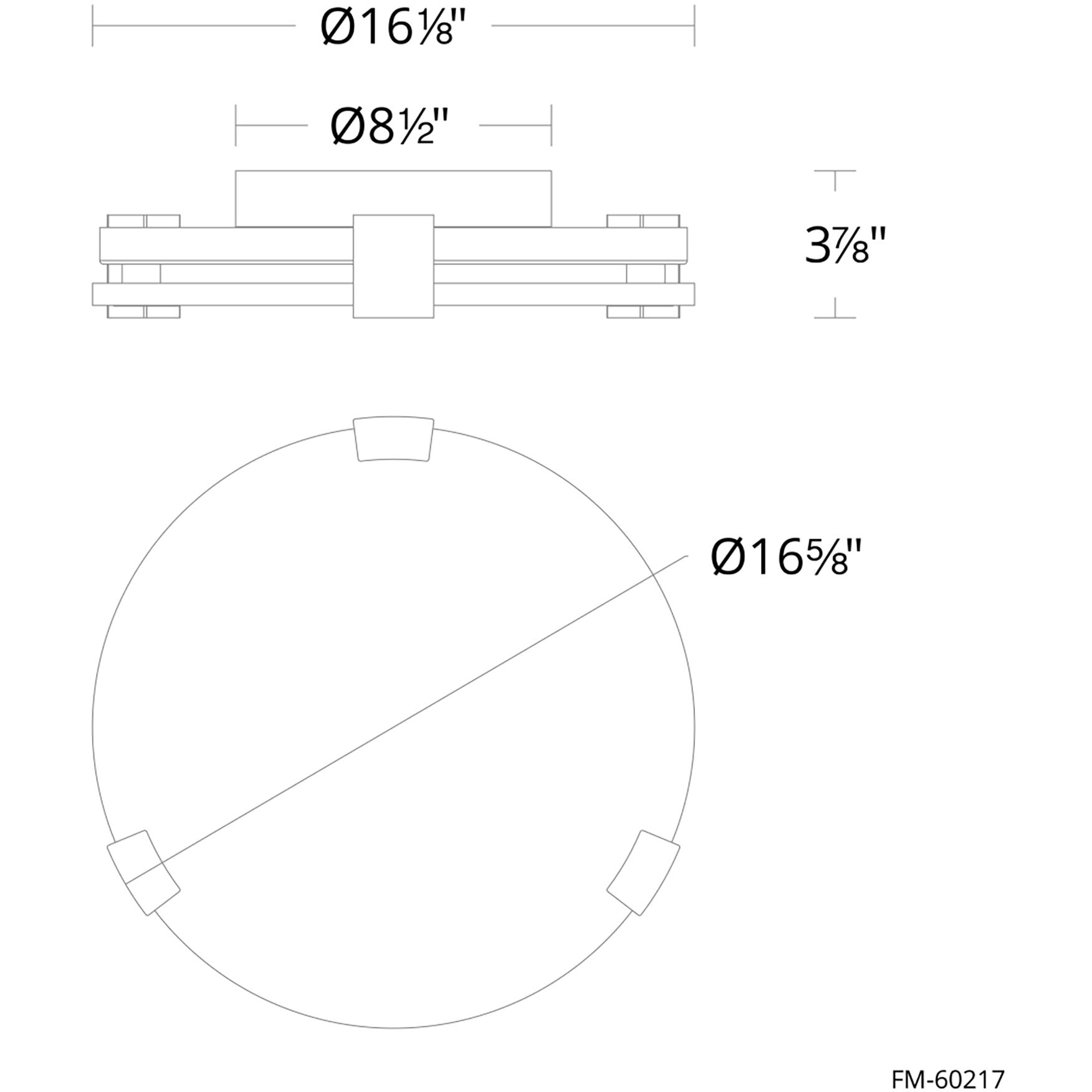 Catalonia 1 Light 16.63 inch Aged Brass Flush Mount Ceiling Light in 17in.
