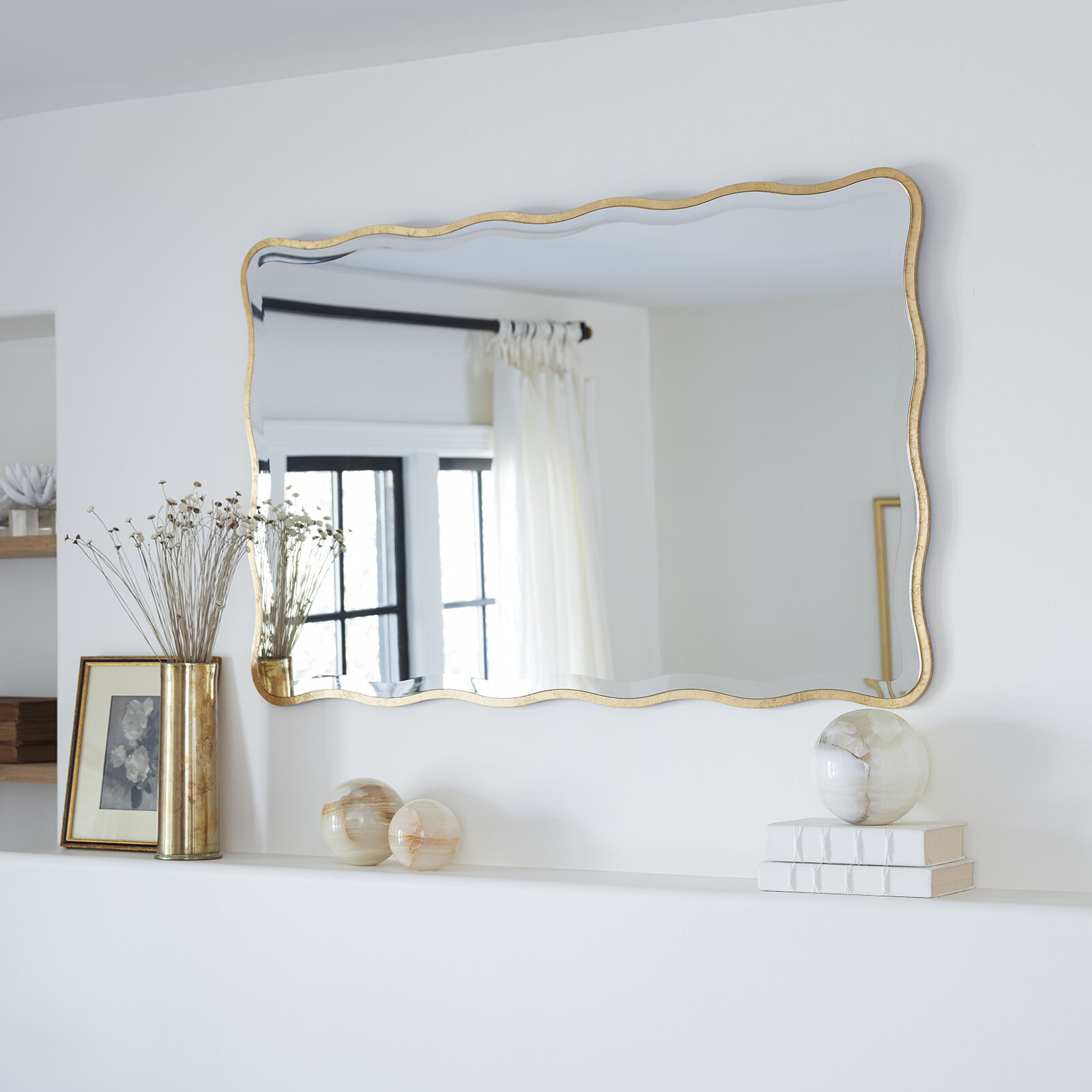 Regina Andrew 21-1142 Candice 44 X 28 inch Gold Leaf Mirror, Rectangle