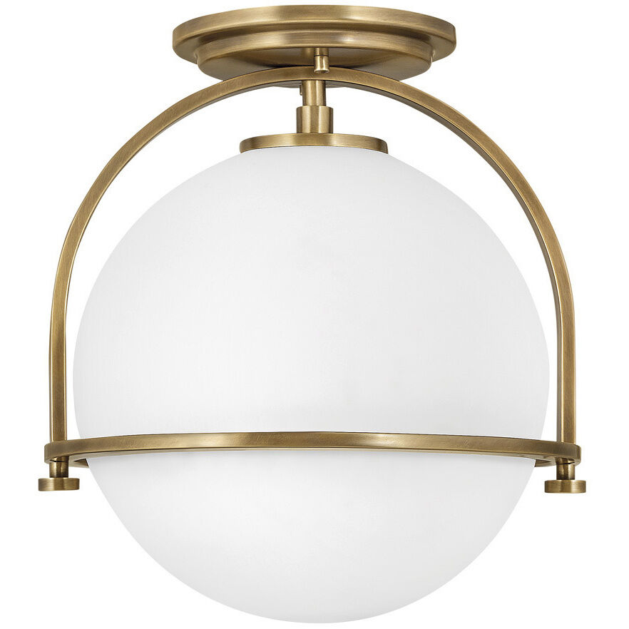 Hinkley 3403HB Somerset LED 12 inch Heritage Brass Indoor Semi-Flush ...