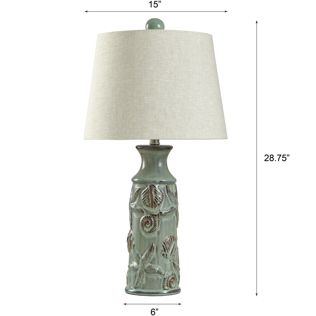 Walton Ceramic 28.75 inch 100.00 watt Blue Bay and Polished Nickel ...