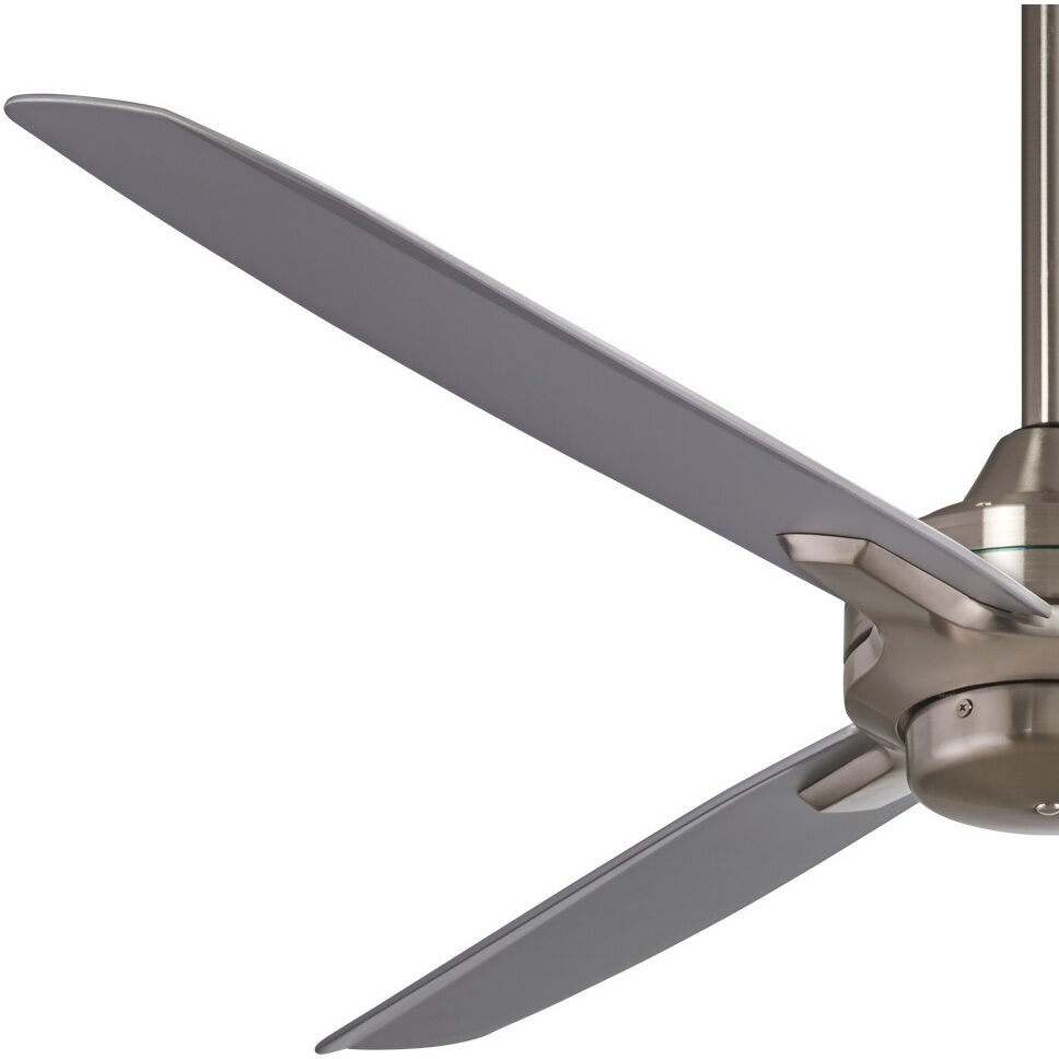 Minka-Aire F727-BN/SL Rudolph 52 inch Brushed Nickel/Silver with Silver ...