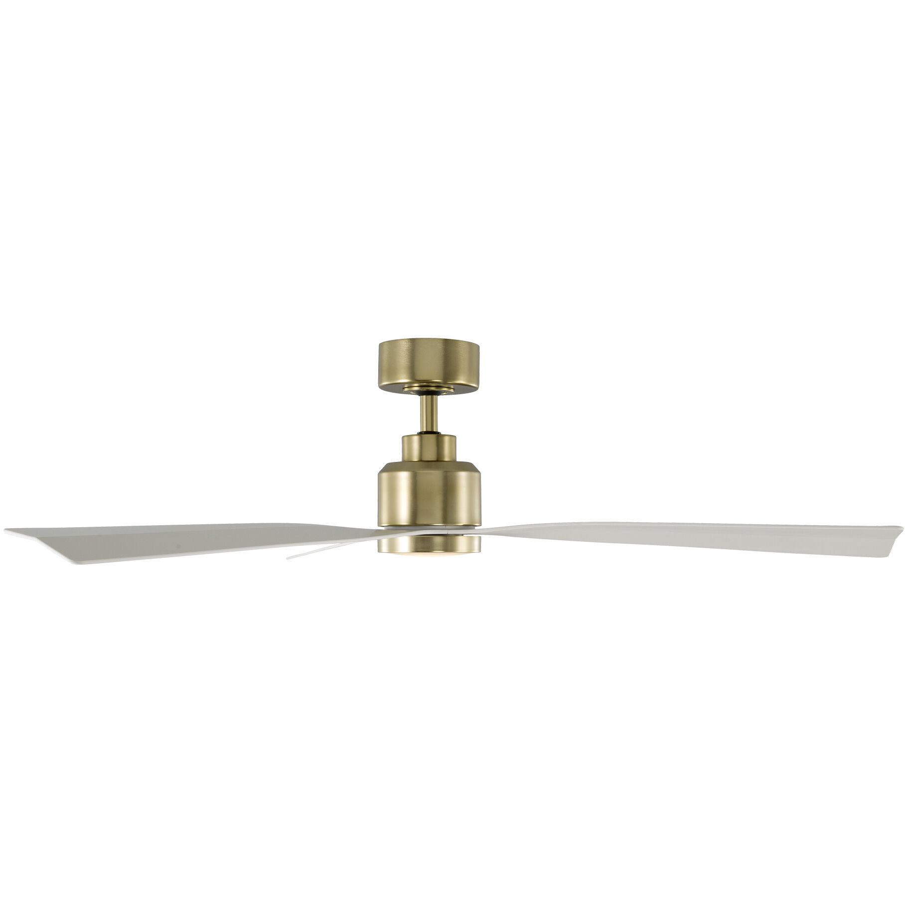 WAC Lighting F-003L-SB/MW Clean 52 inch Soft Brass Matte White with ...