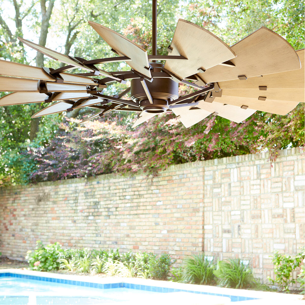 Quorum 196015-86 Windmill 60 inch Oiled Bronze with Weathered Oak ...