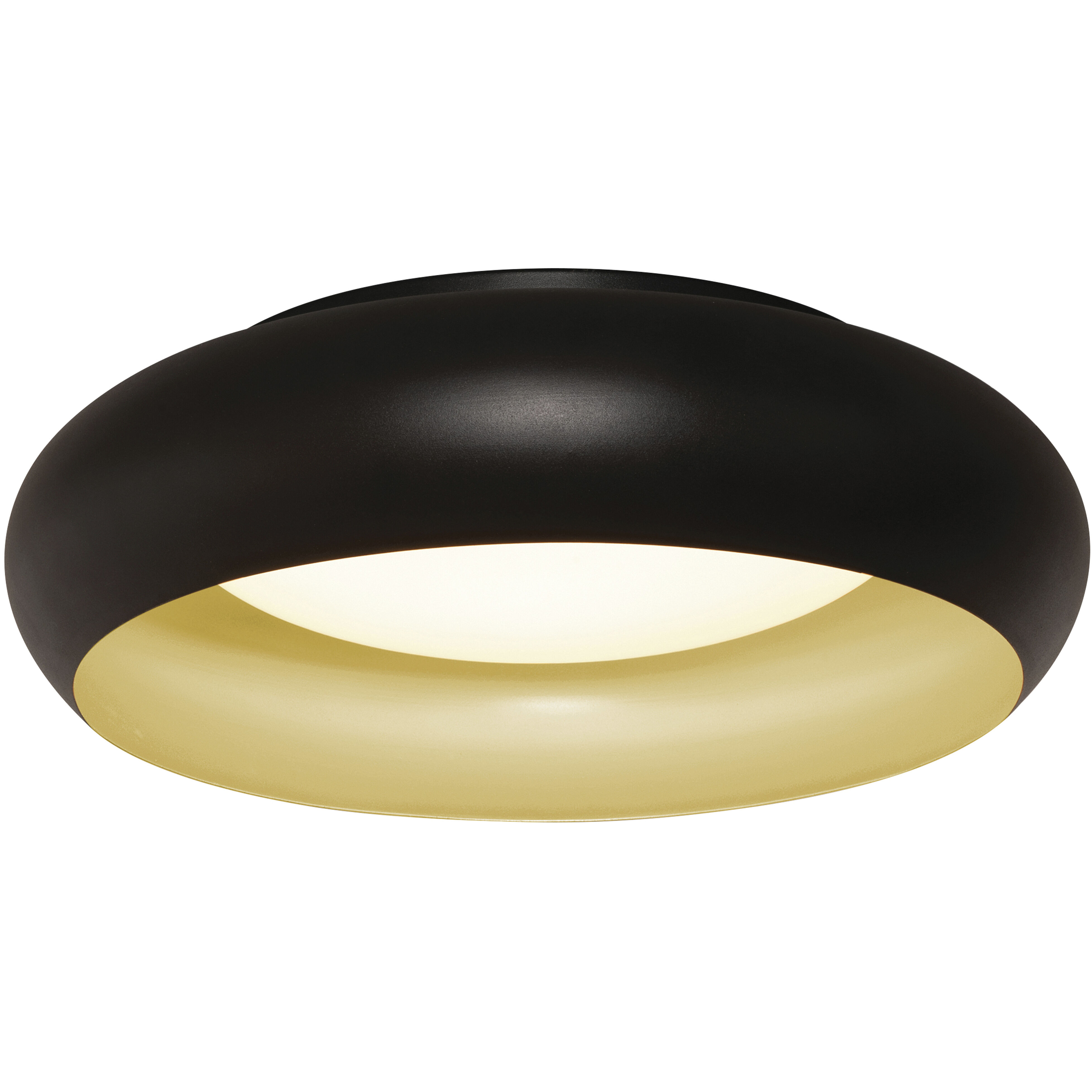 AFX KYCF19LAJD1BK Kayce 1 Light 19 inch Black Flush Mount Ceiling Light