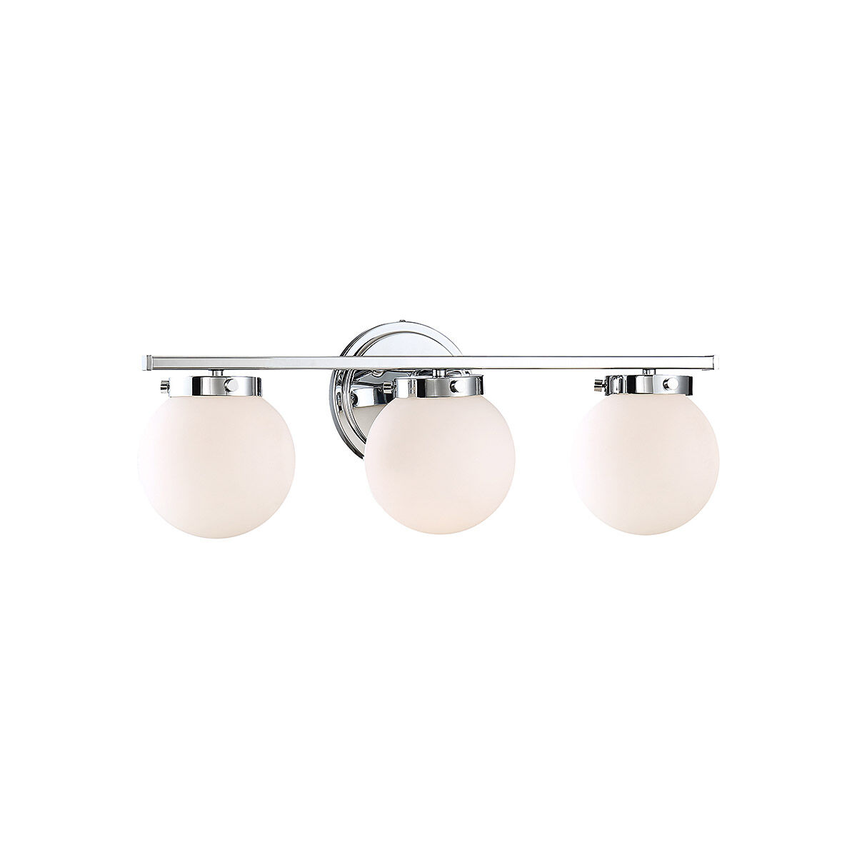 Meridian M80023CH Mid-Century Modern 3 Light 24 inch Chrome Bathroom ...